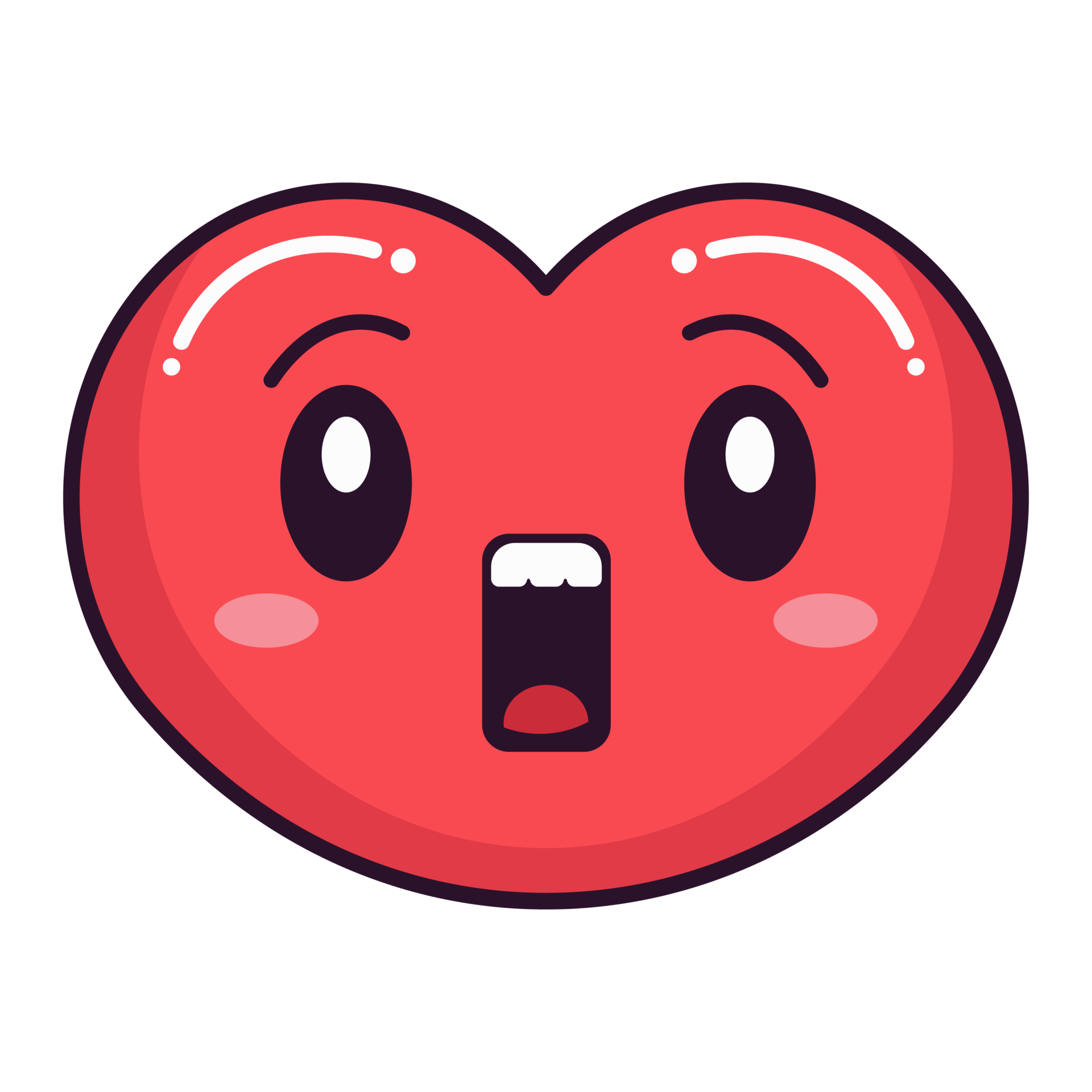 Love Suprised Love Set Icon Outline Fill Style 26830735 Png