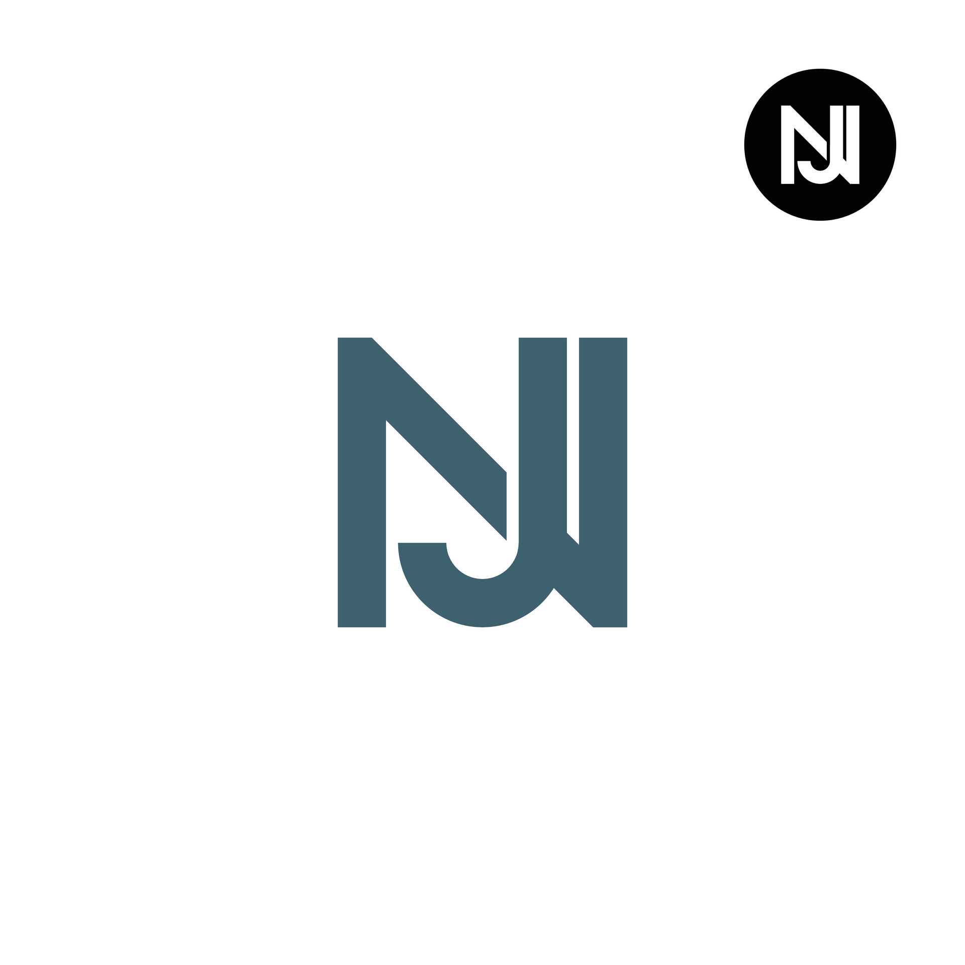 Letter NJ JN Monogram Logo Design 26838318 Vector Art at Vecteezy