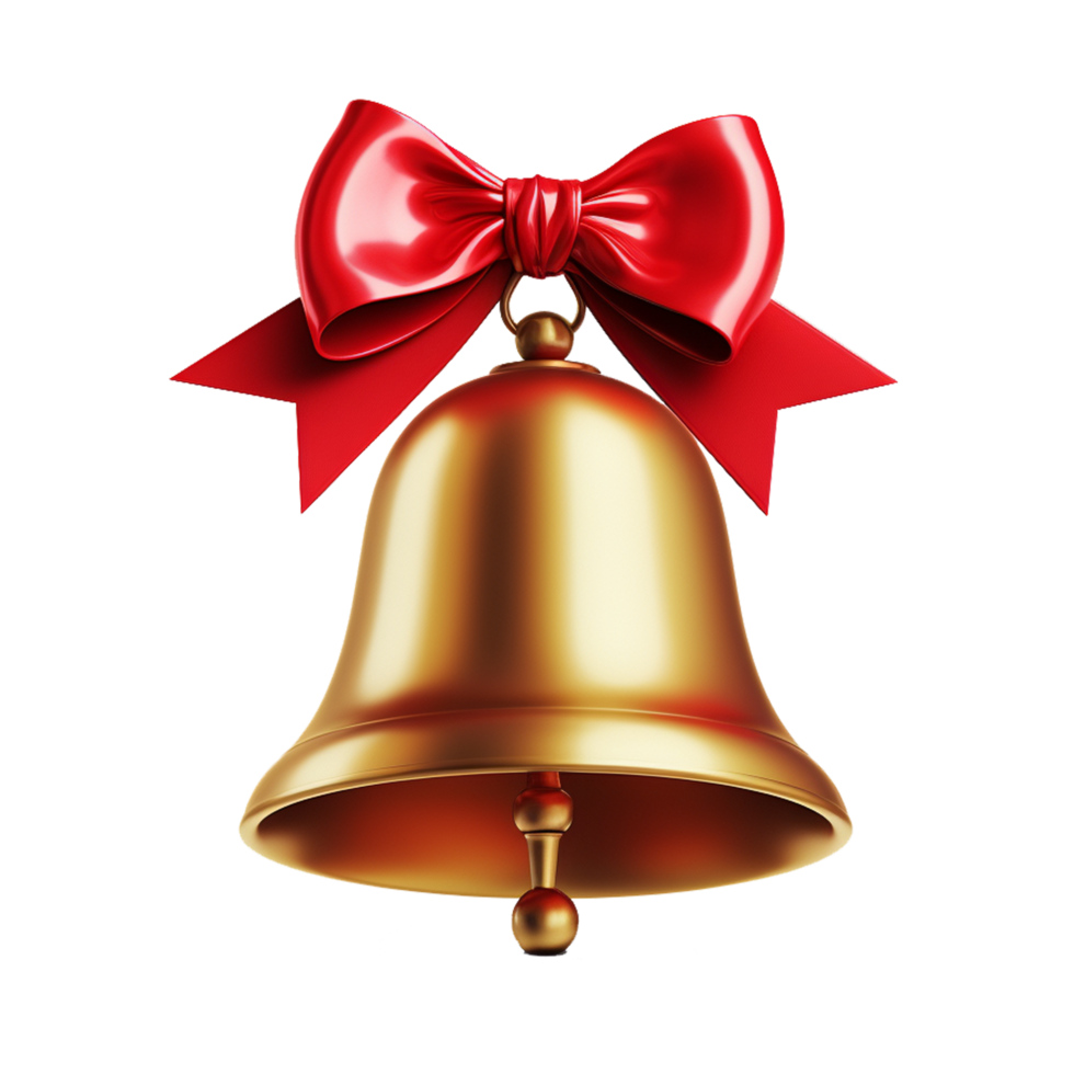 Gold Christmas Bells Png