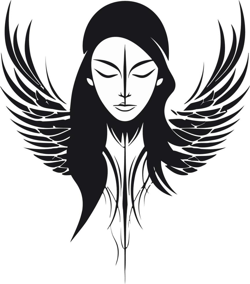 Fallen Angel With Wings 26848825 Vector Art At Vecteezy
