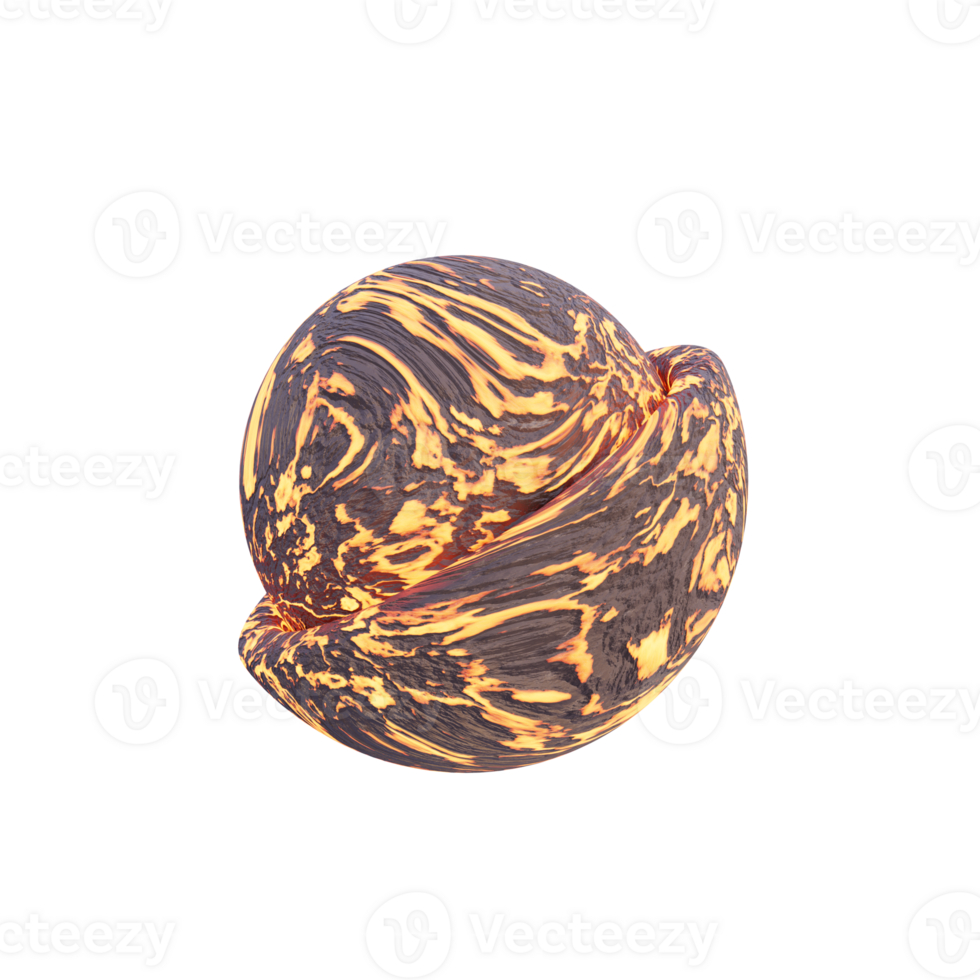 3d Half Round Lava Rock Abstract Shape 26849768 Png