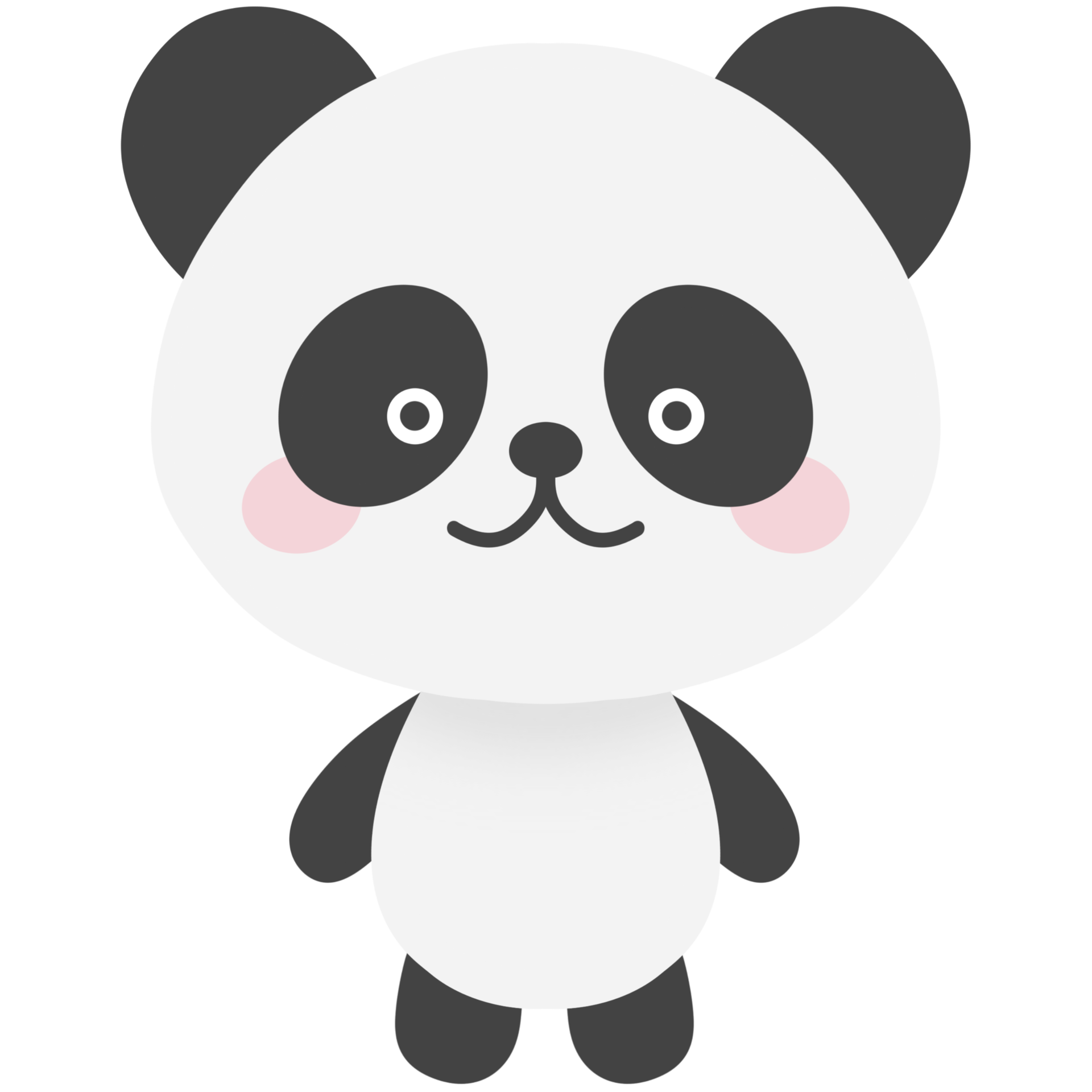 Cute Panda Bear Character 26849917 Png