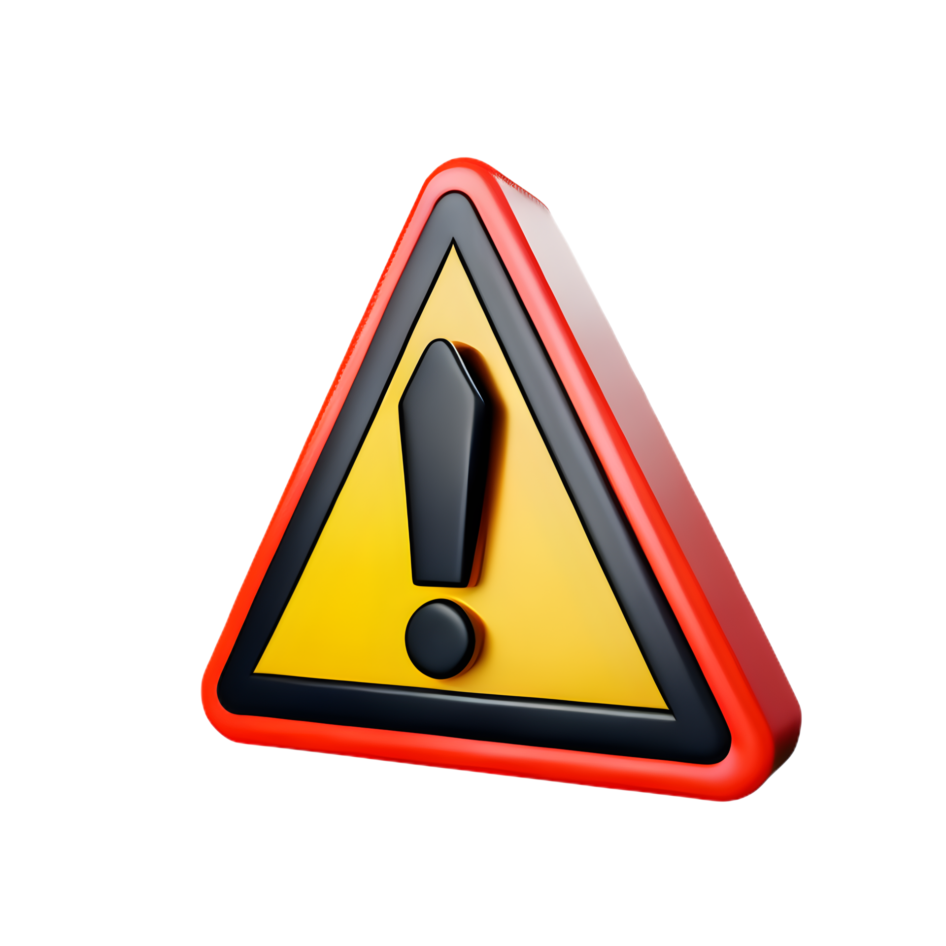 warning triangle sign 3D 26852439 PNG