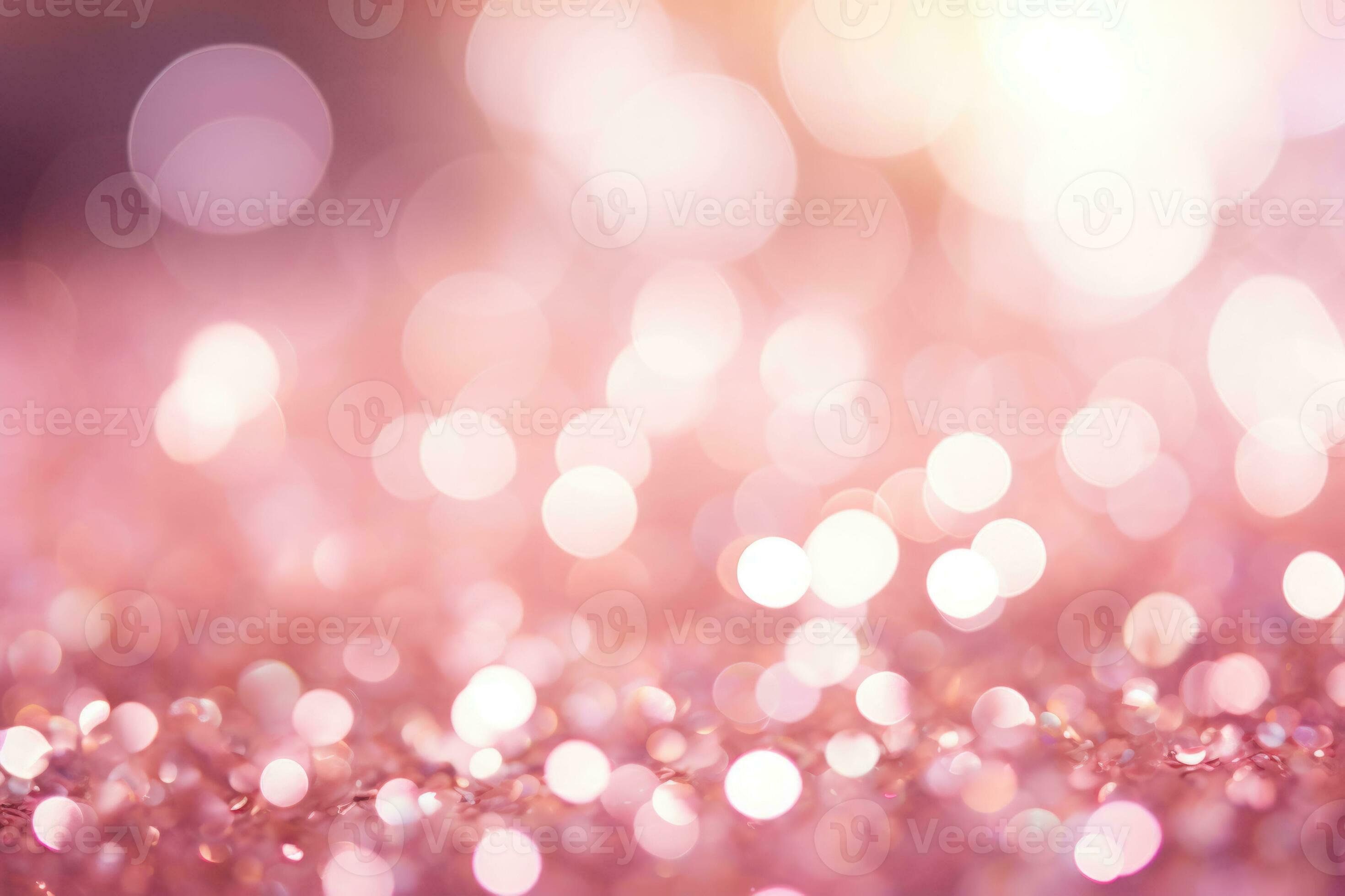 Background of a pink fairy dust light pattern. Glitter and sun rays ...