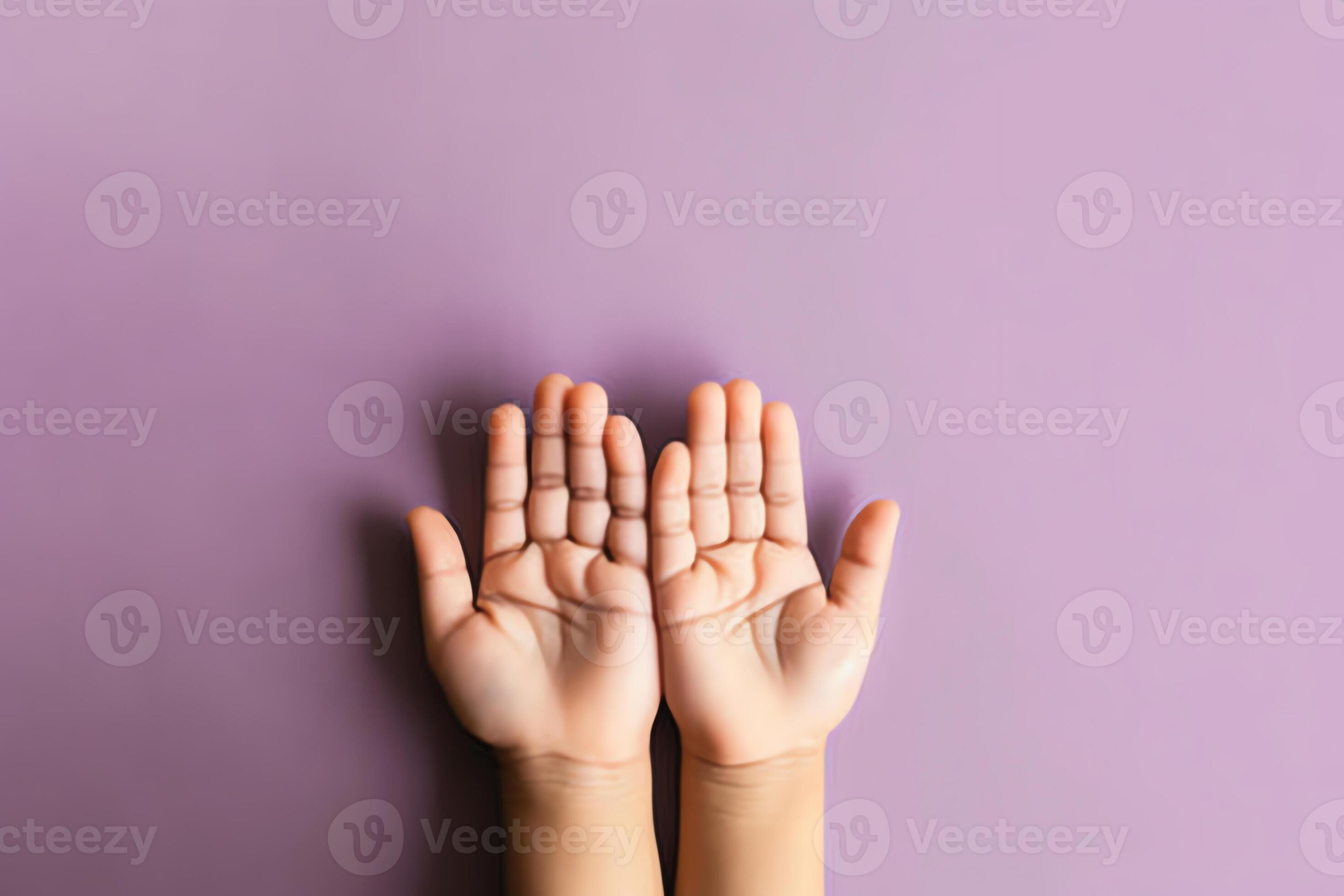 Ai Generative Close Up Middle Aged Mommys Wrinkled Hands Holding Young