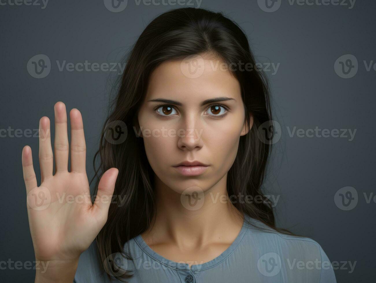 Emotional Dynamic Pose 30 Year Old Woman Ai Generative 26893310 Stock