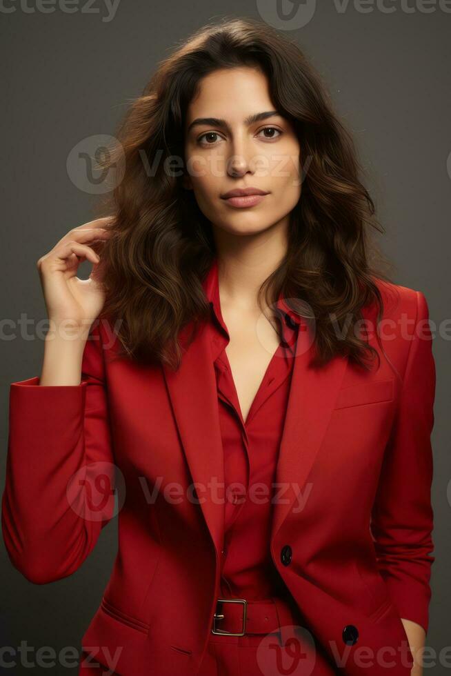 Emotional Dynamic Pose 30 Year Old Woman Ai Generative 26893693 Stock