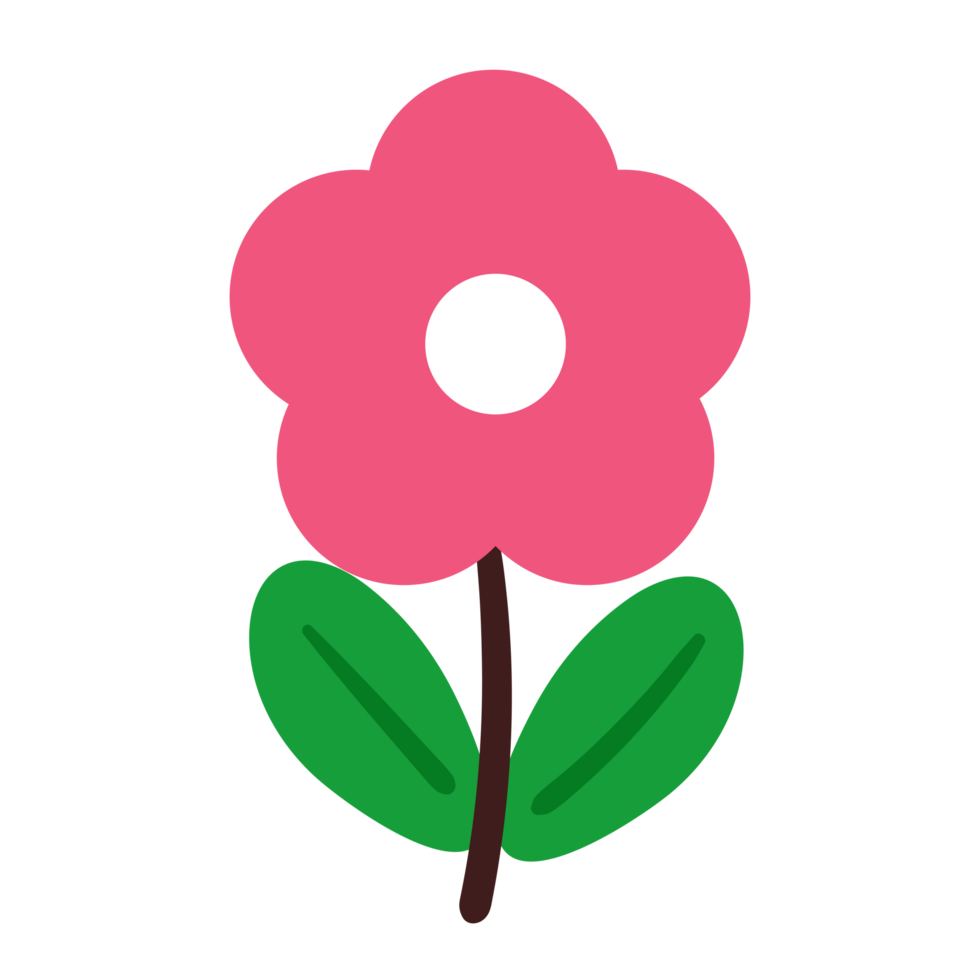 Cute Pink Flower Sticker 26894759 Png