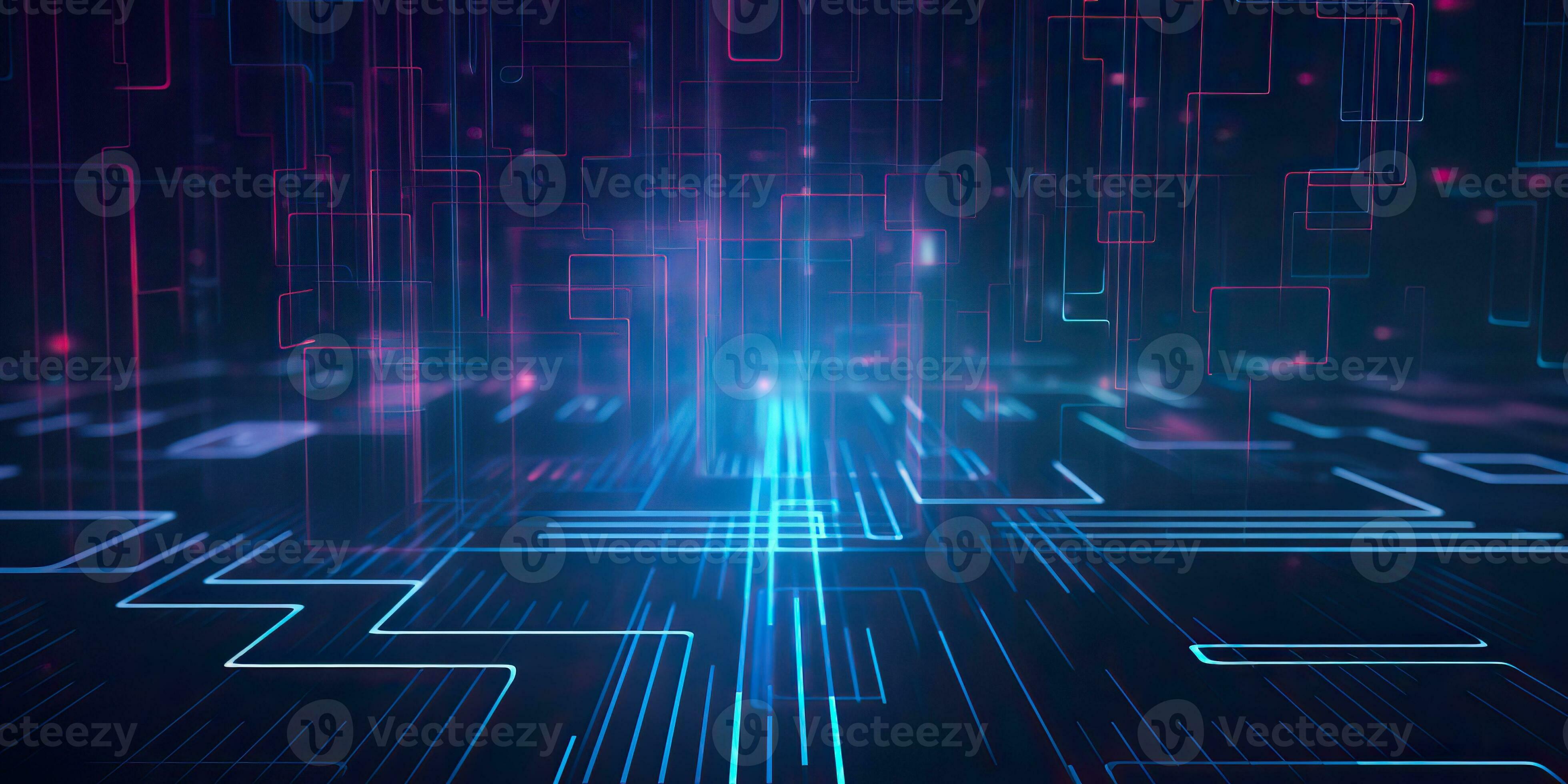 AI Generated. AI Generative. Bluew data network science pragramming ...