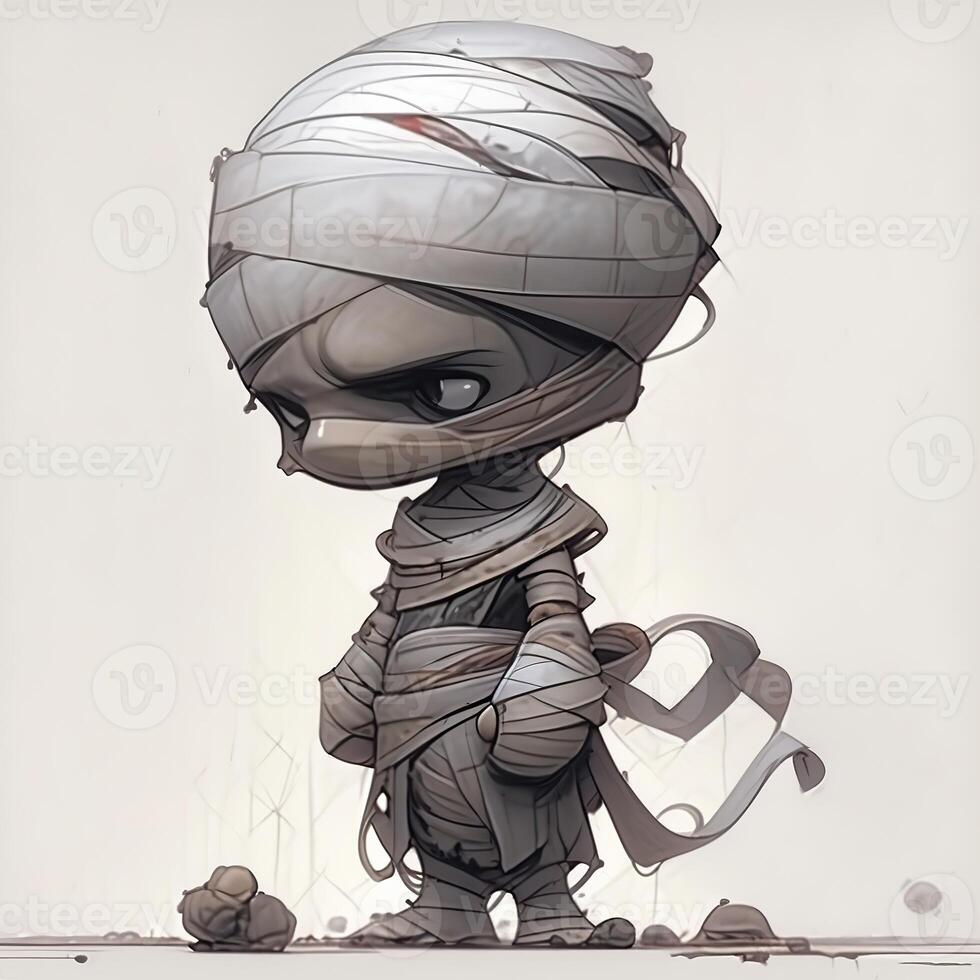 ai generado. ai generativo. pequeño niño momia dibujos animados ... ai generado. ai generativo. pequeño niño momia dibujos animados ...