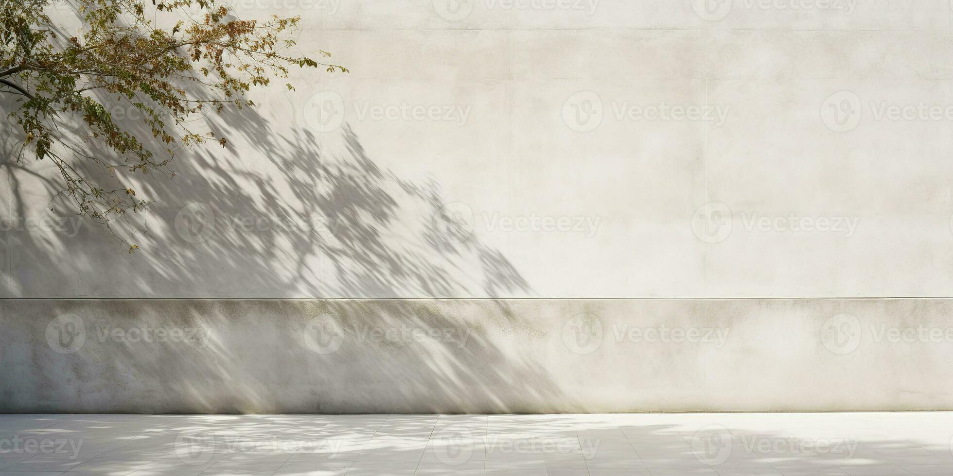 AI Generated. AI Generative. Concrete stone rock wall with tree. Simple ...