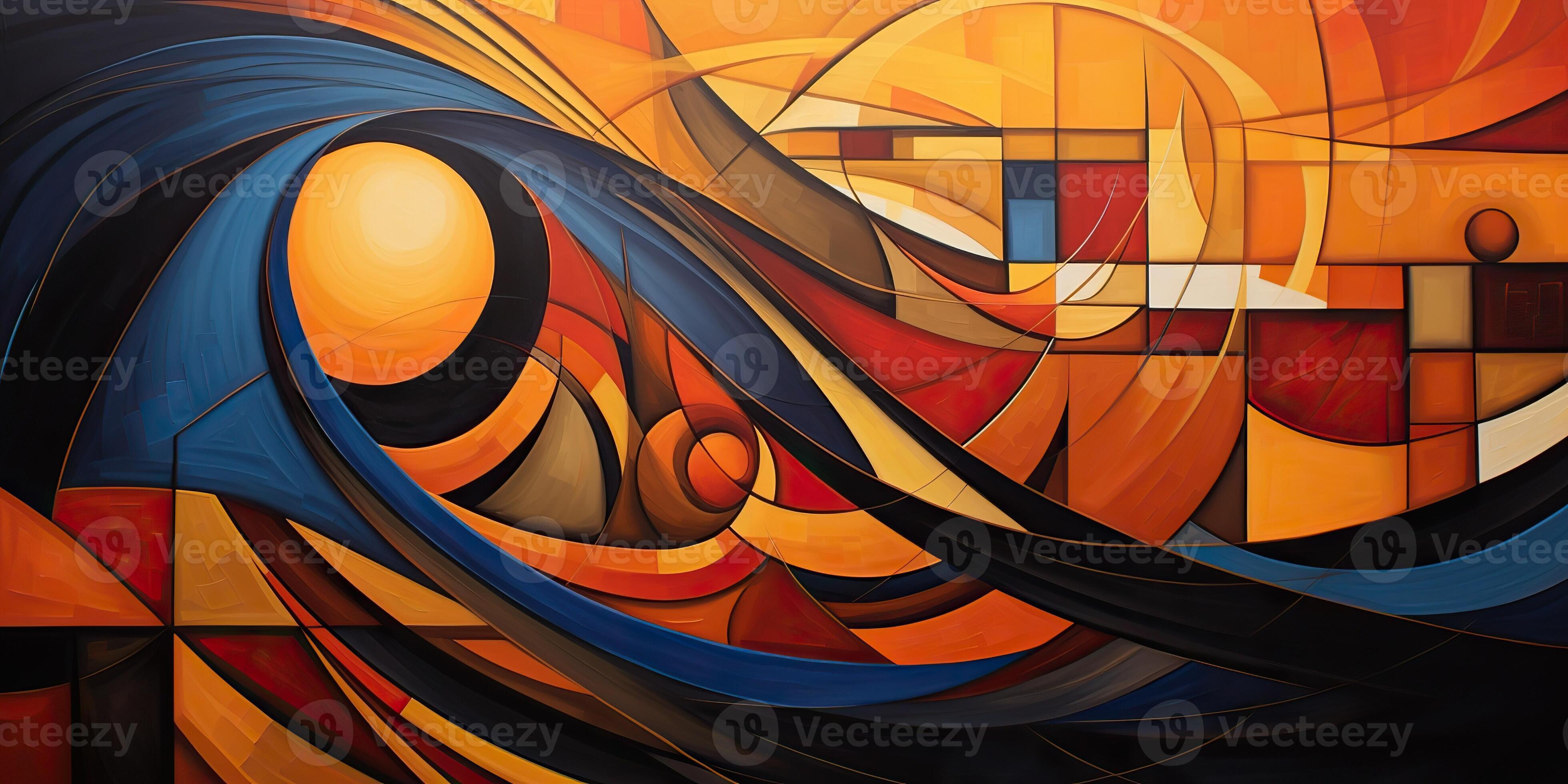 AI Generated. AI Generative. Abstract geometric pattern art background ...