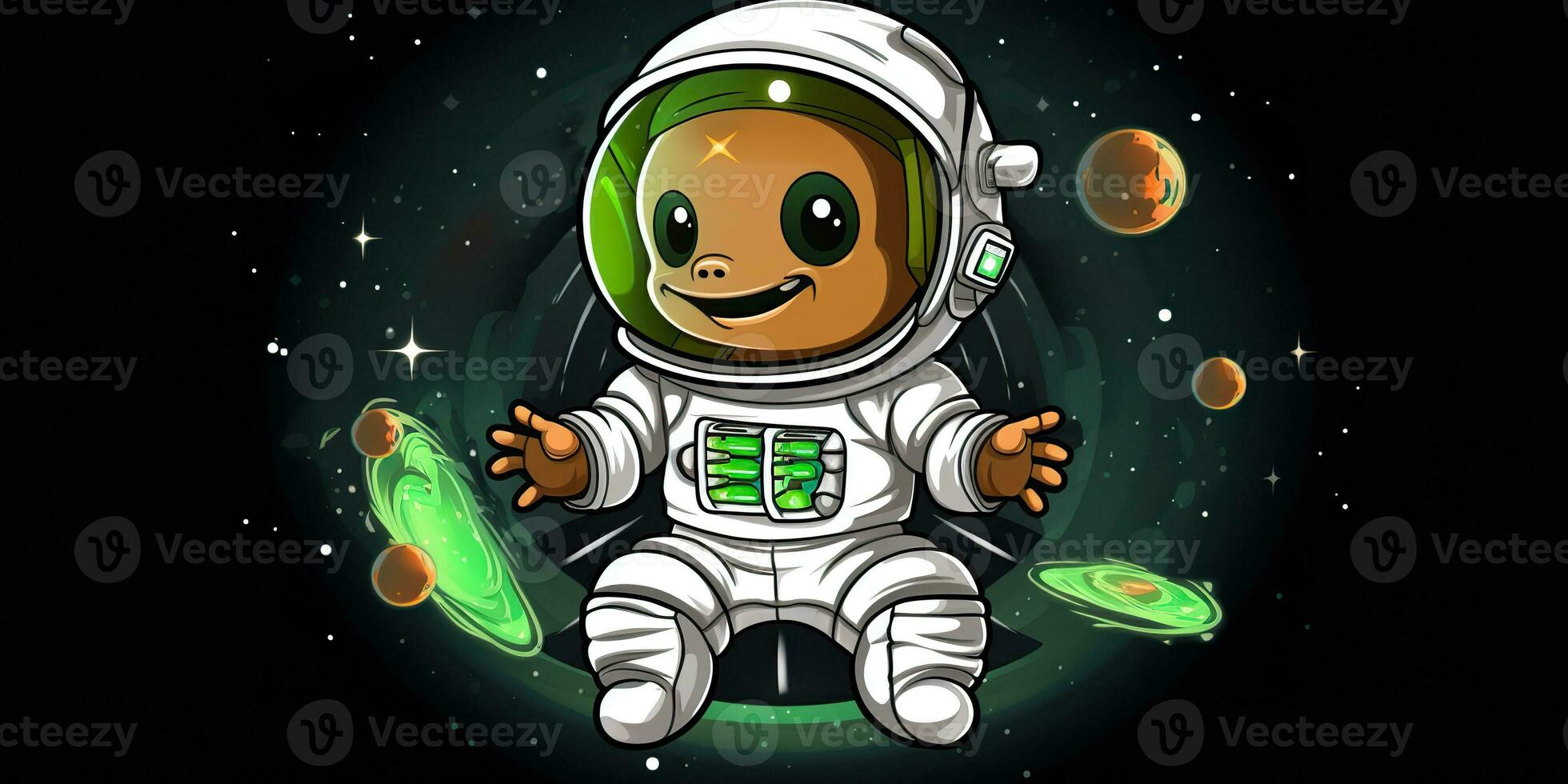 AI Generated. AI Generative. Galaxy space adventures cosmos solar ...