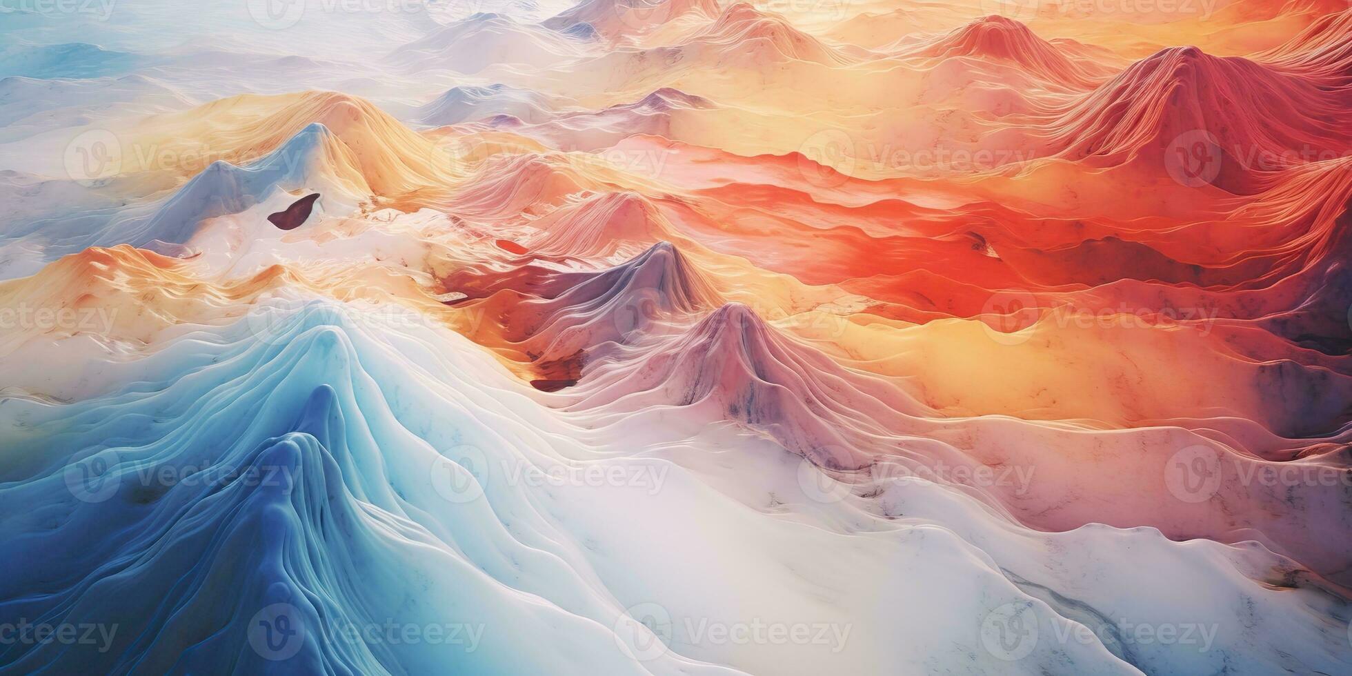 AI Generated. AI Generative. Aerial air drone view abstract geometric ...