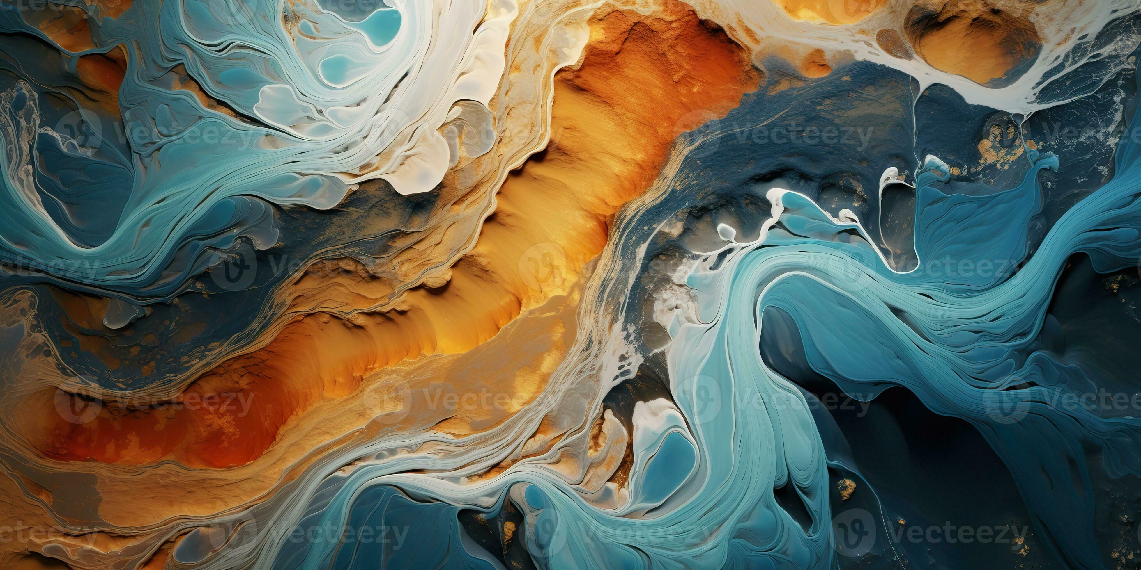 AI Generated. AI Generative. Aerial air drone view abstract geometric ...