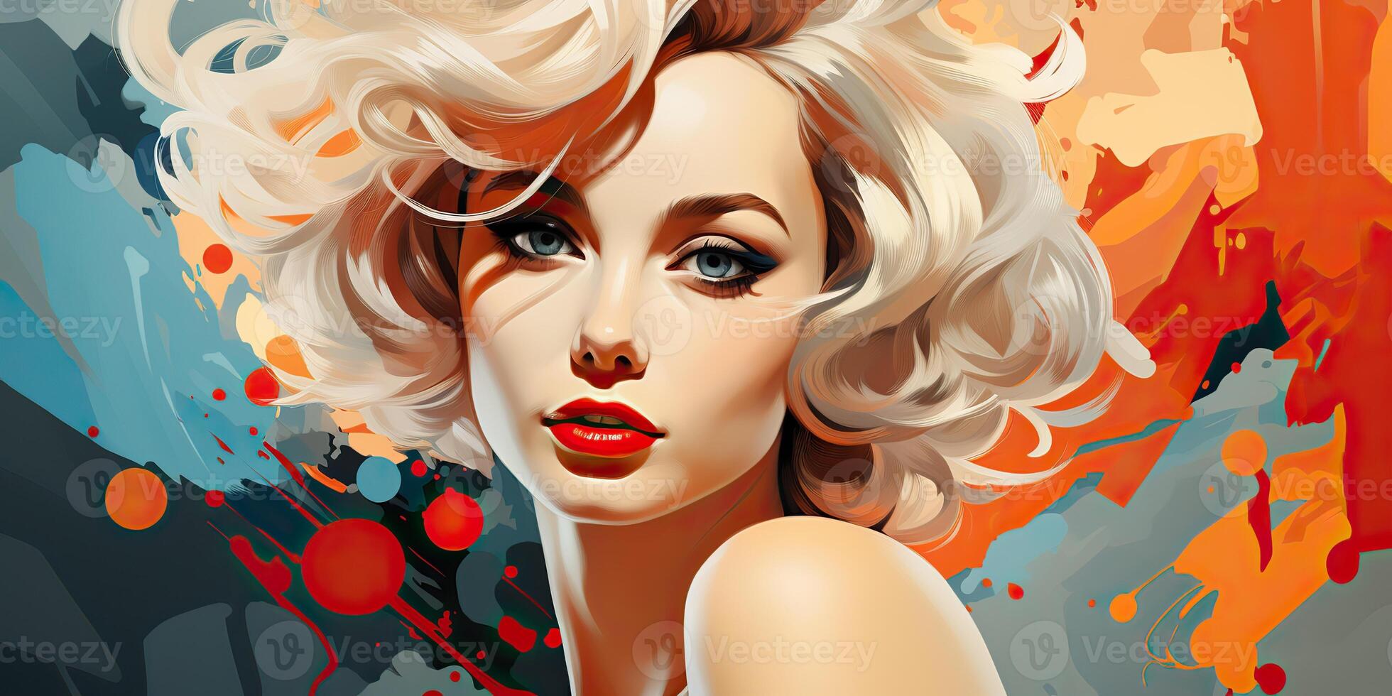 Ai Generated Ai Generative Pin Up Sexy Attractive Beautiful Girl