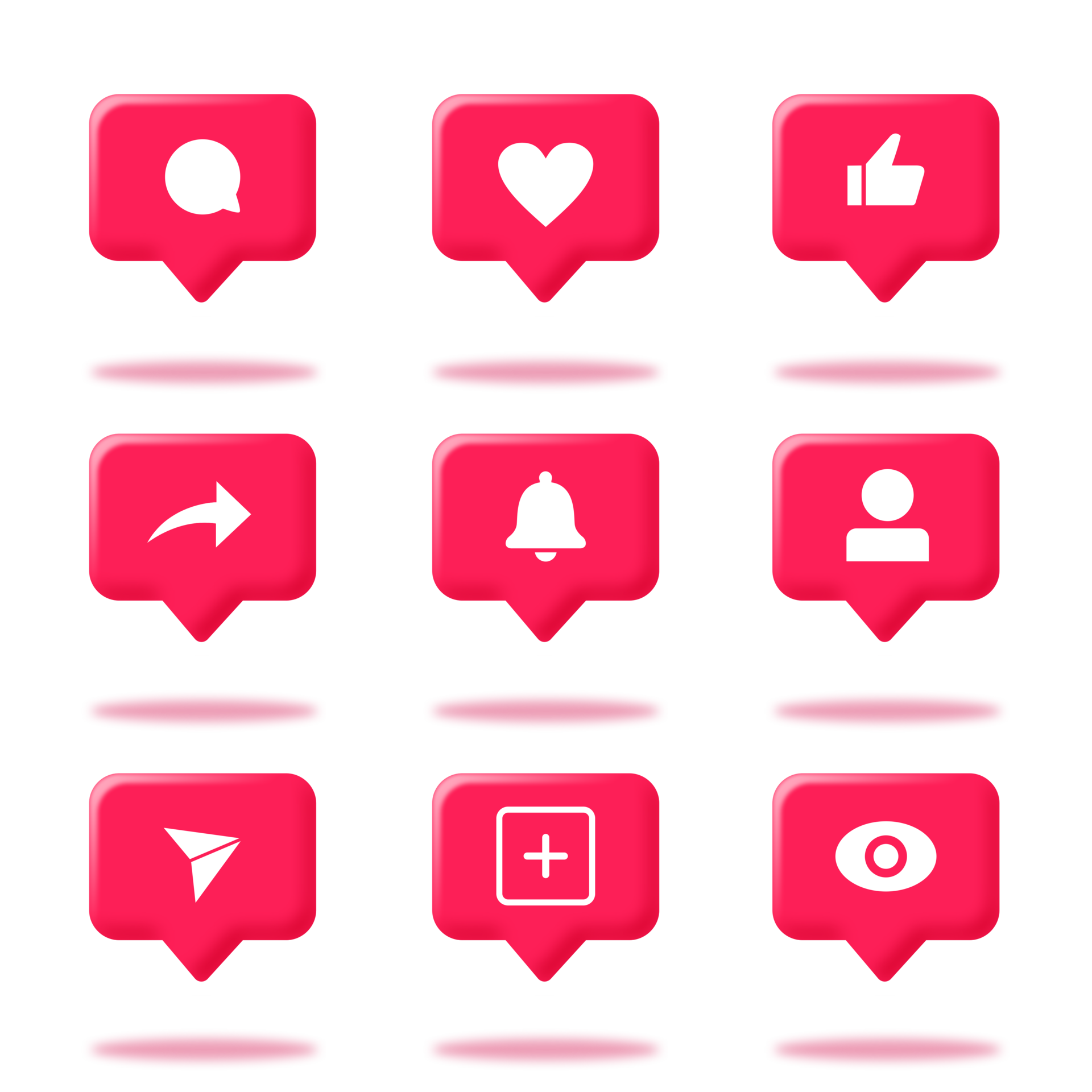 Bubble Set Icons And Notifications 26911225 Png