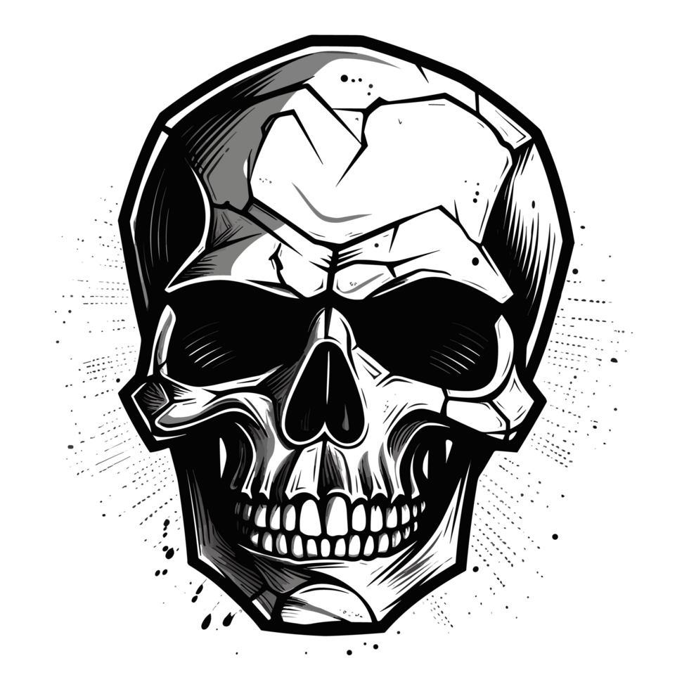 Skull Silhouette 26911900 Png