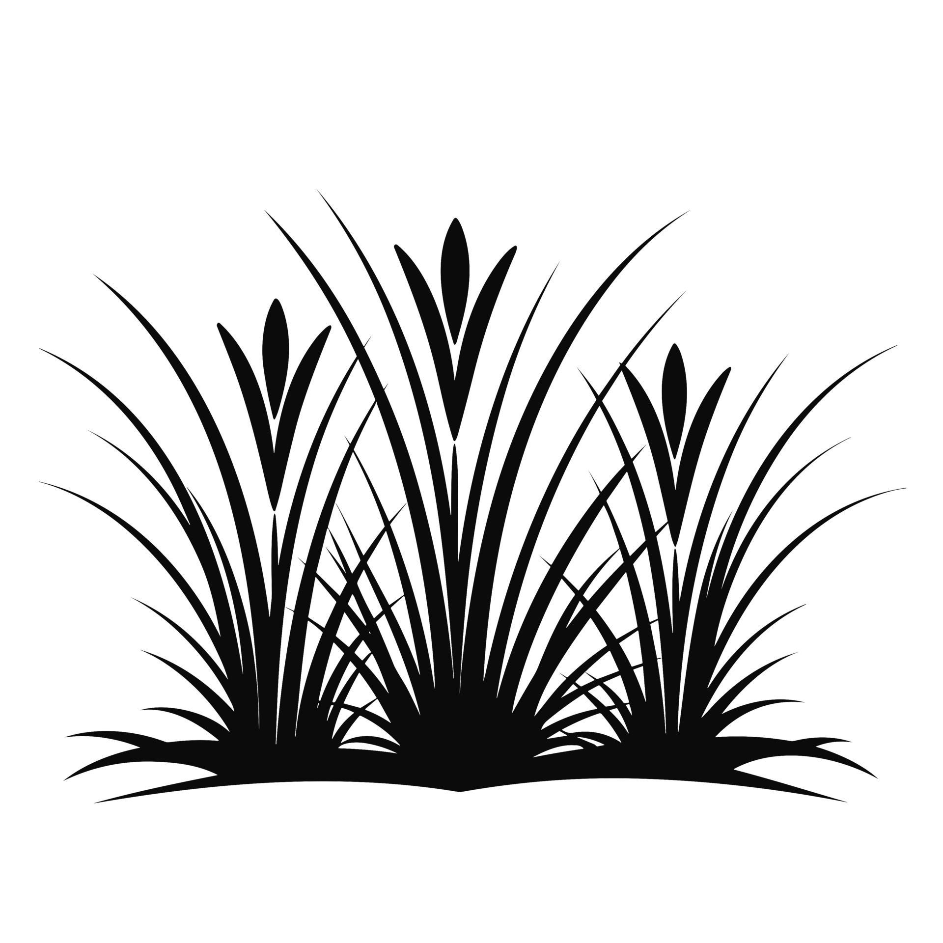 Grass Silhouette Generative Ai 26912469 Png