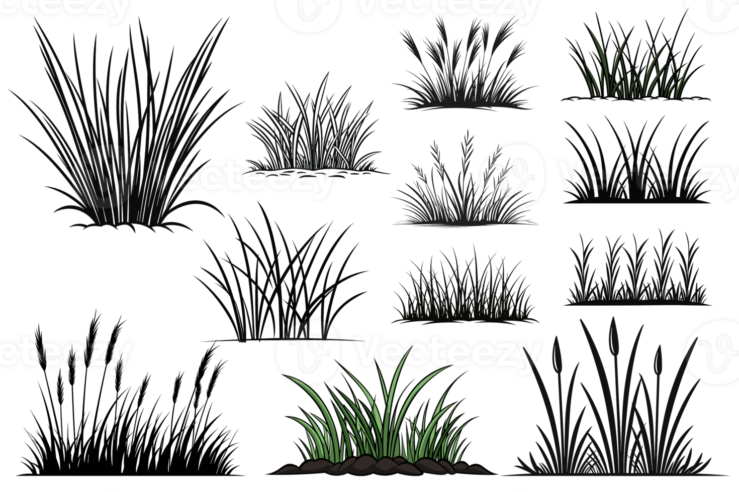 Grass Silhouette Generative Ai 26912495 Png