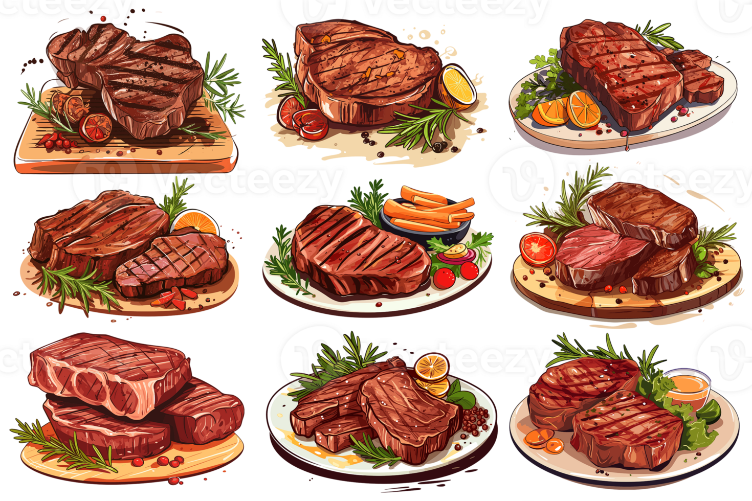 Grilled Steak Clipart Generative Ai 26912542 Png