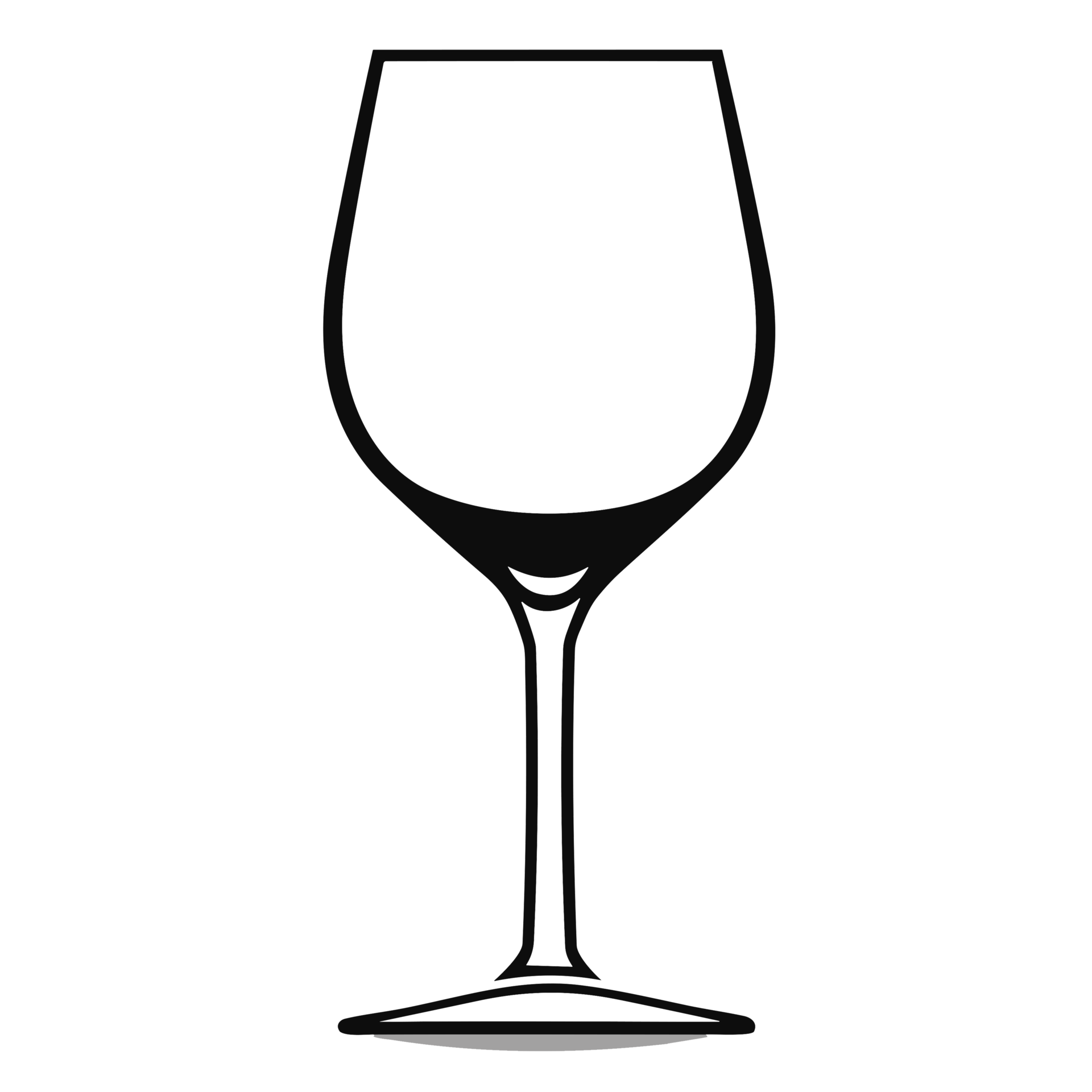 Beautiful Wine Glass Silhouette Generative Ai 26912893 Png