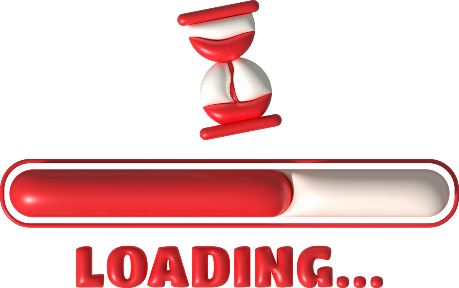 Loading Bar And Hourglass Progress Visualization Loading Status Collection Web Design Elements