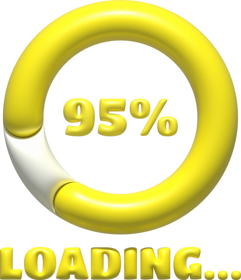 Loading Bar And Progress Visualization Loading Status Collection Web Design Elements 3d