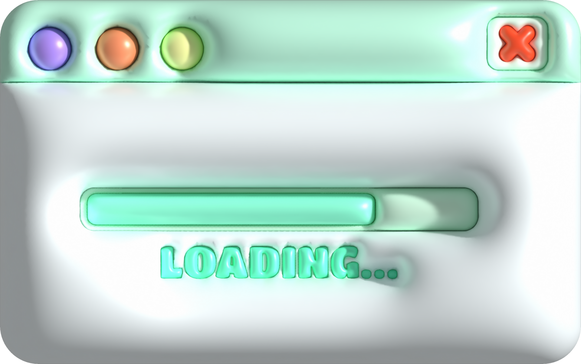 Loading Bar And Pop Up Progress Visualization Loading Status Collection Web Design Elements 3d