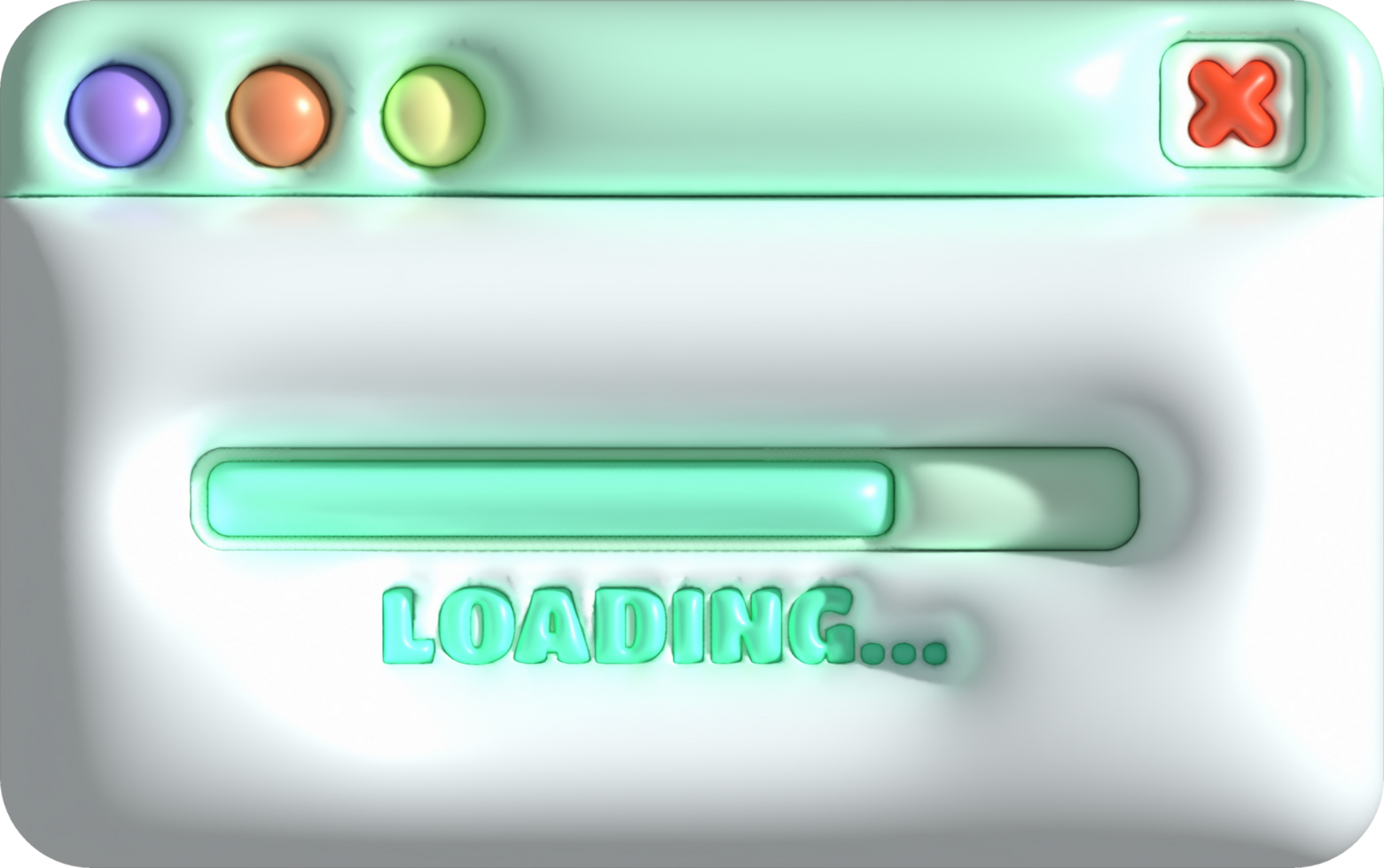 Loading Bar And Pop Up Progress Visualization Loading Status Collection Web Design Elements 3d 0494