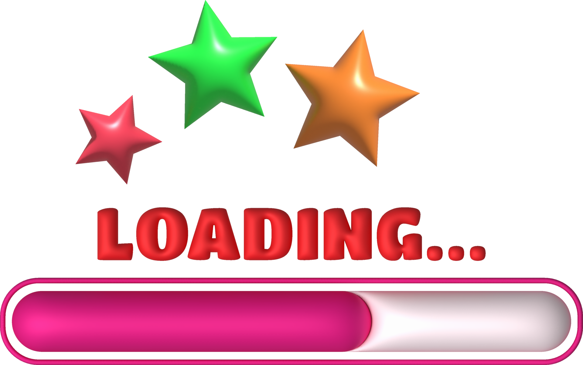 Loading Bar And Progress Visualization Loading Status Collection Web Design Elements 3d 0484