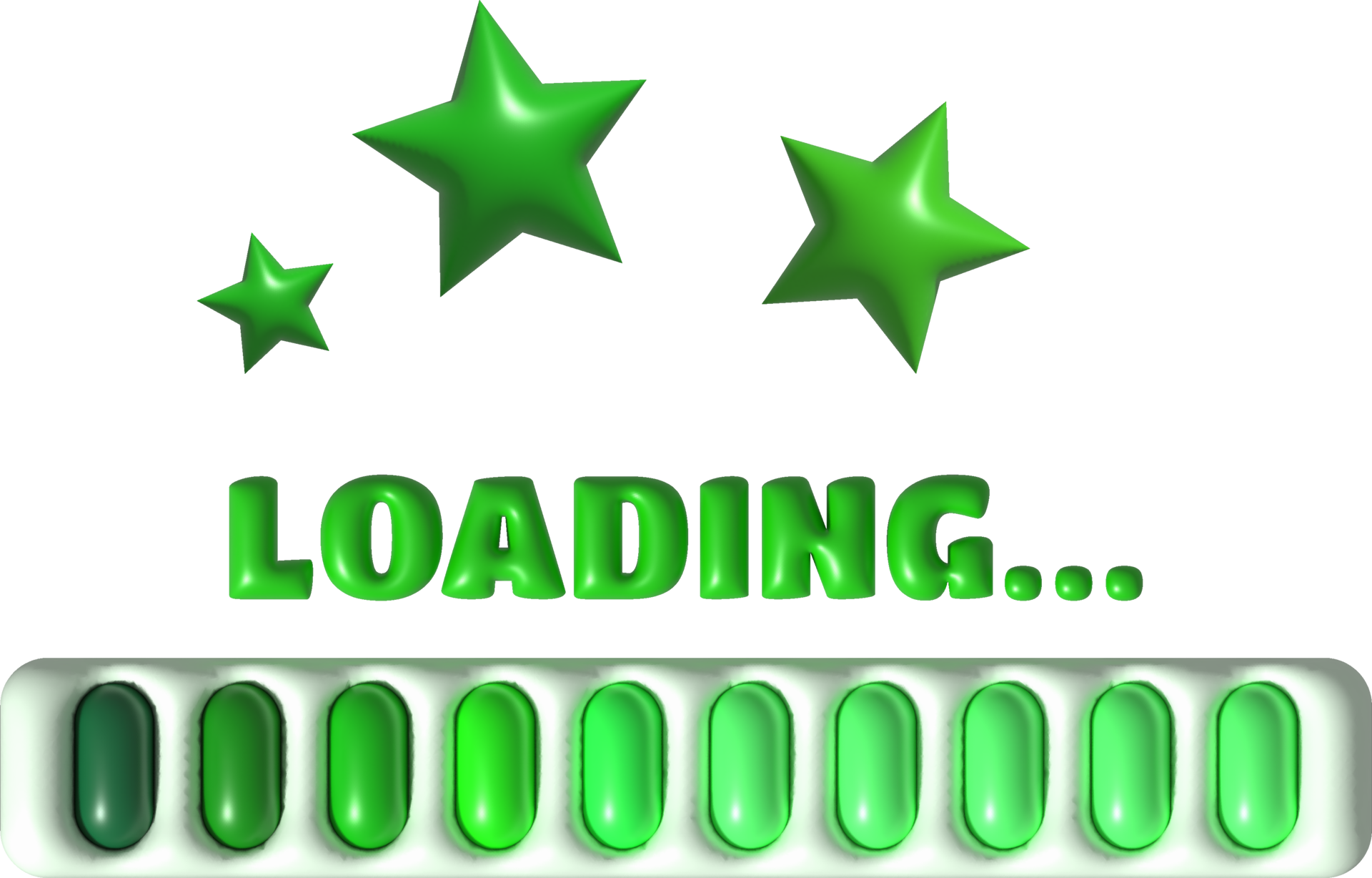 Loading Bar And Progress Visualization Loading Status Collection Web Design Elements 3d