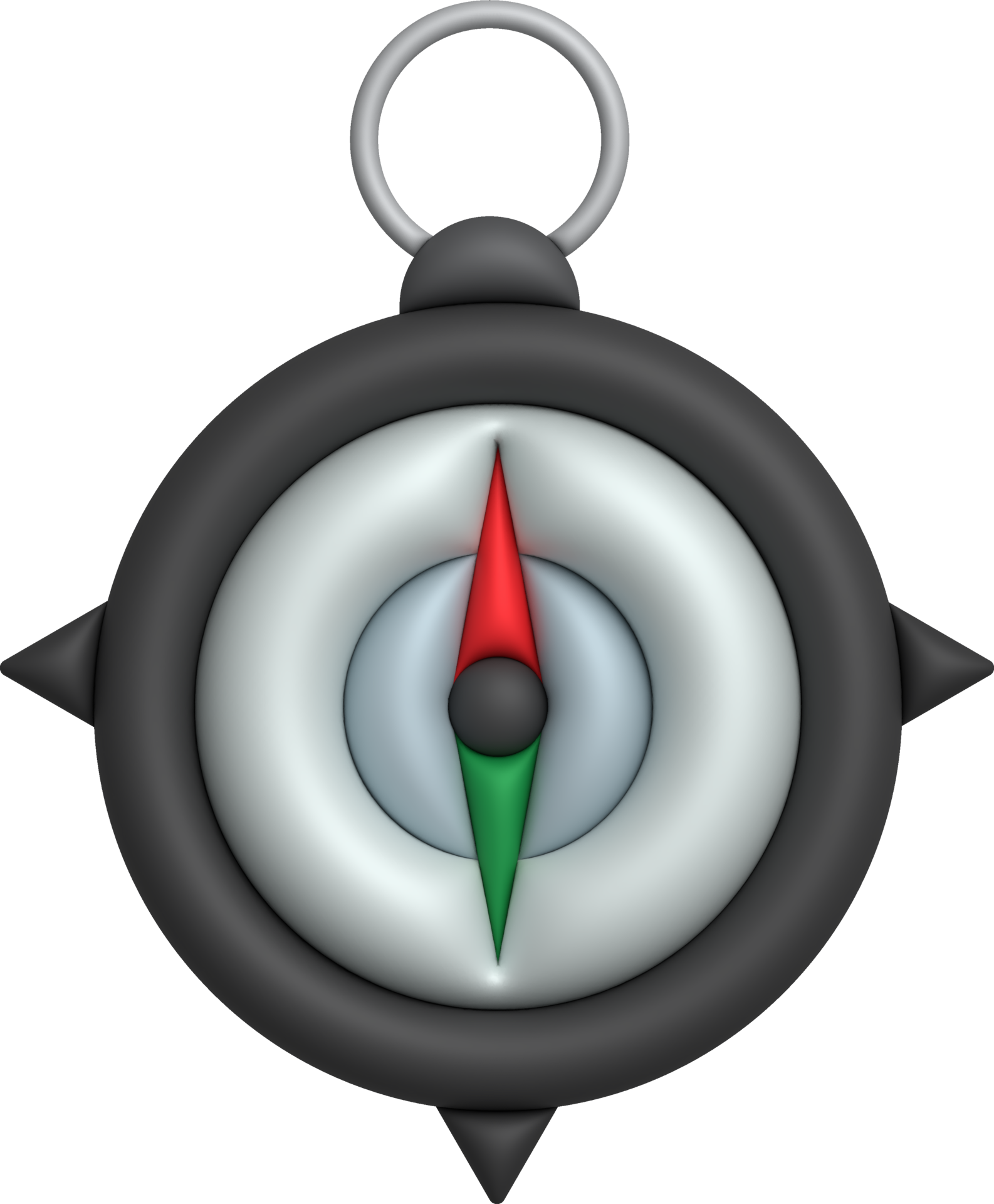 3d Illustration Compass Tool Navigation Device Compass Object For Navigation And Orientation