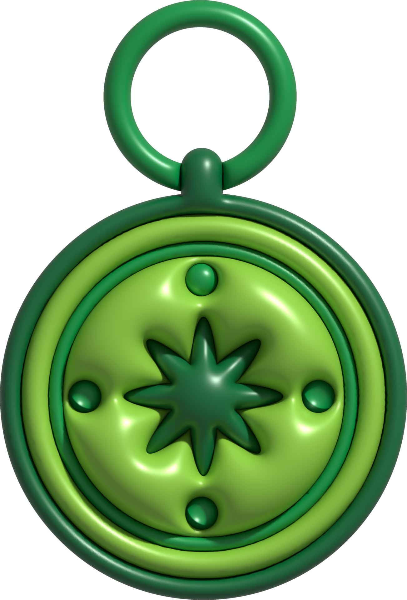 3D illustration. Compass tool. Navigation device. Compass object for navigation and orientation ...