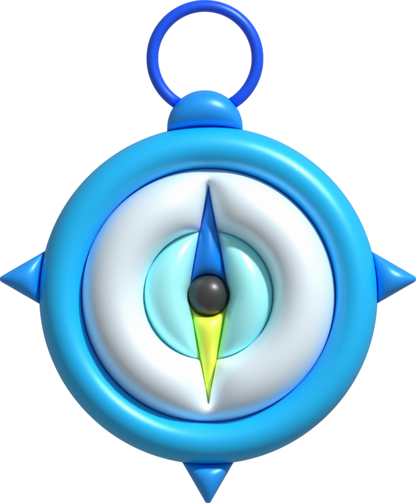 3d Illustration Compass Tool Navigation Device Compass Object For Navigation And Orientation