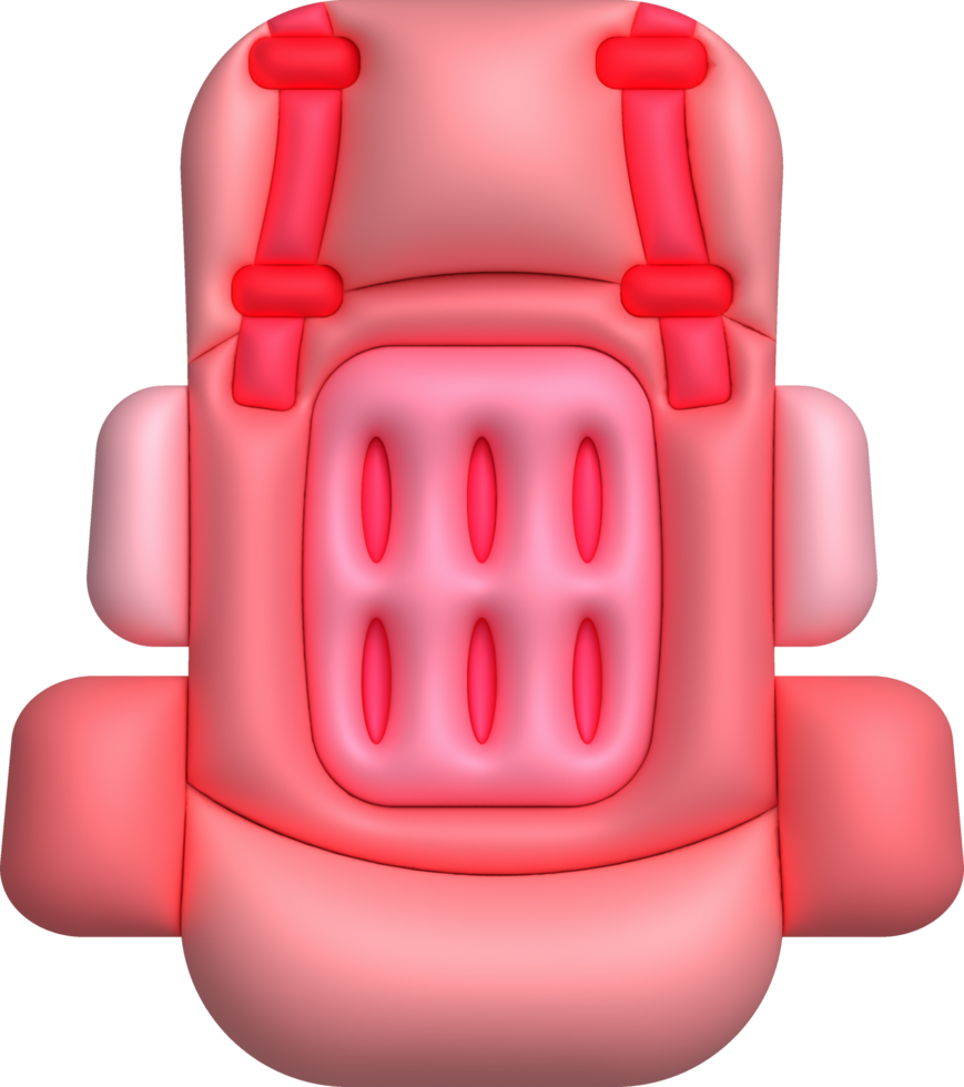 3d Illustration Travel Bag Backpack Camp Backpacking With Camping