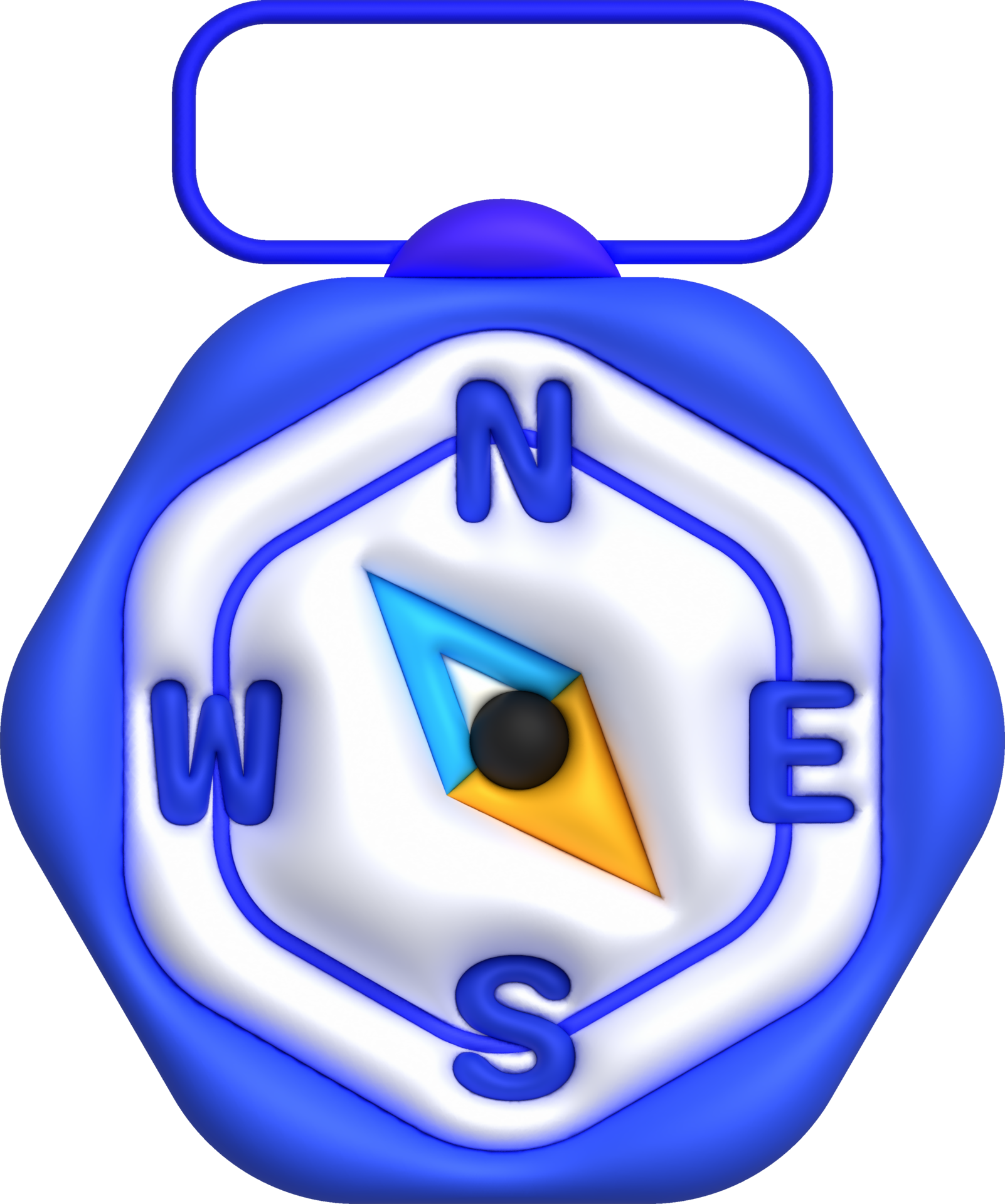 3d Illustration Compass Tool Navigation Device Compass Object For Navigation And Orientation