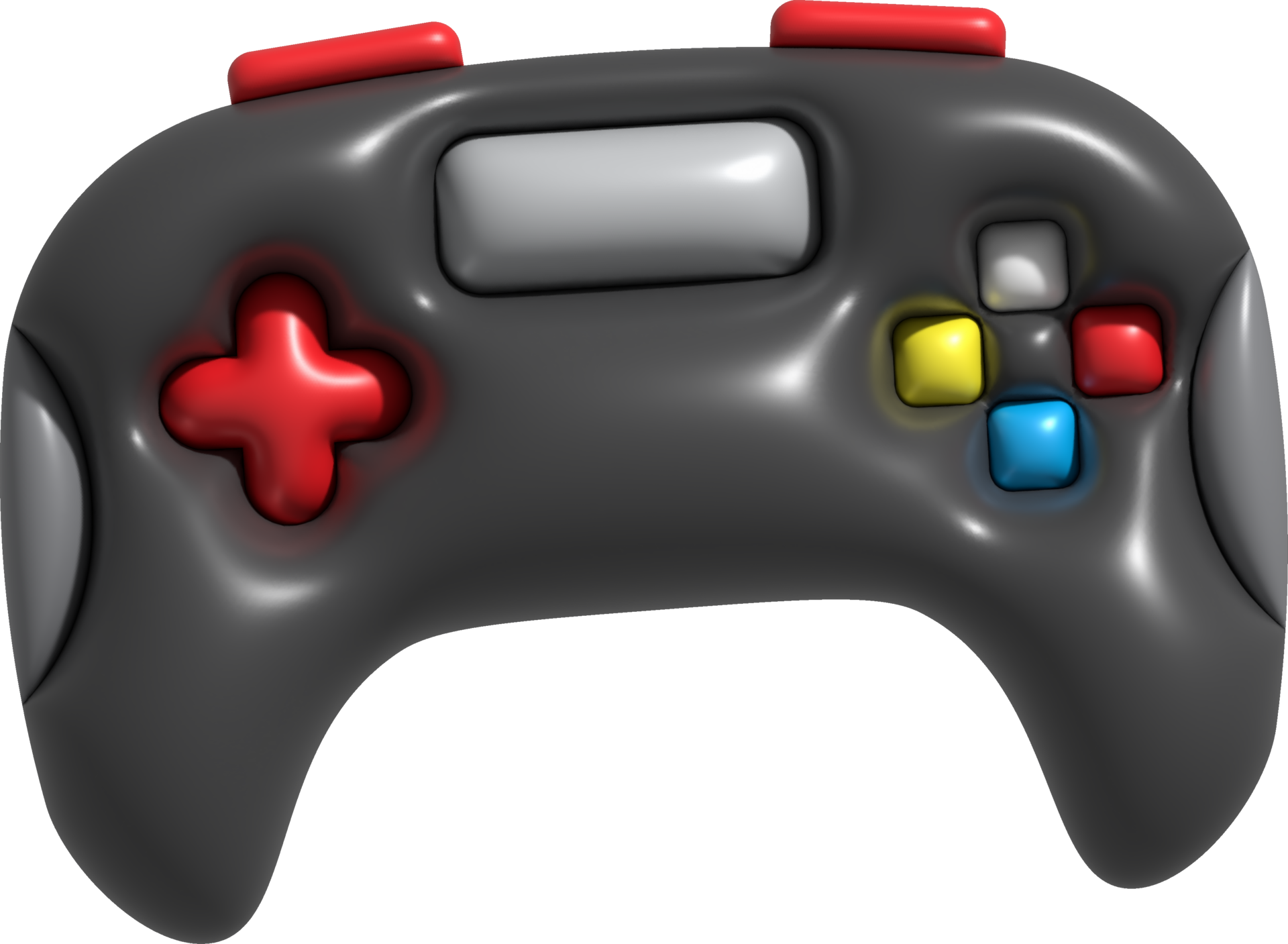 3d icon joystick gamepad game console or game controller Computer game. minimalist cartoon style ...