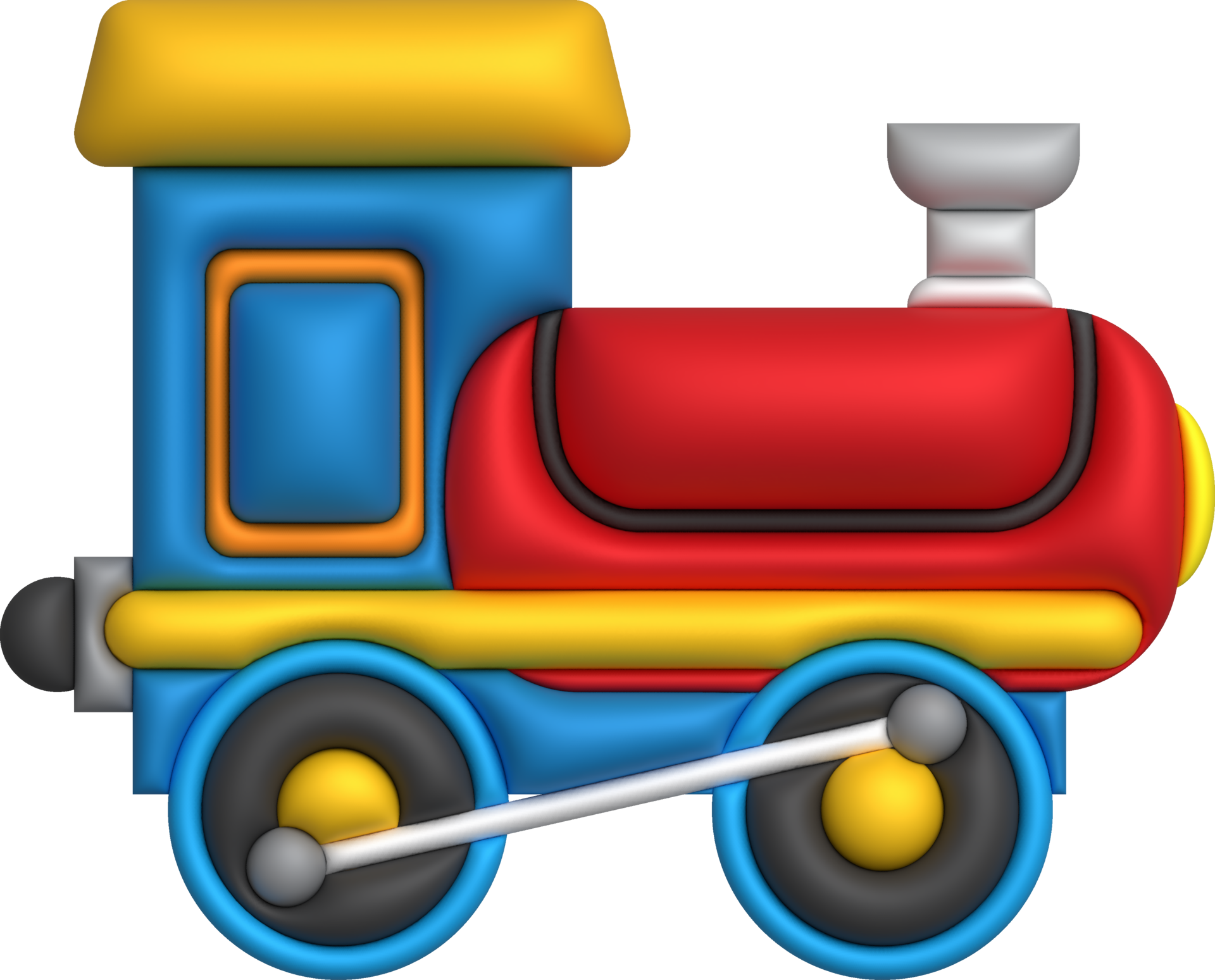 3d icono para niños constructor tren con remolques el concepto de preescolar educación. 26914817 PNG