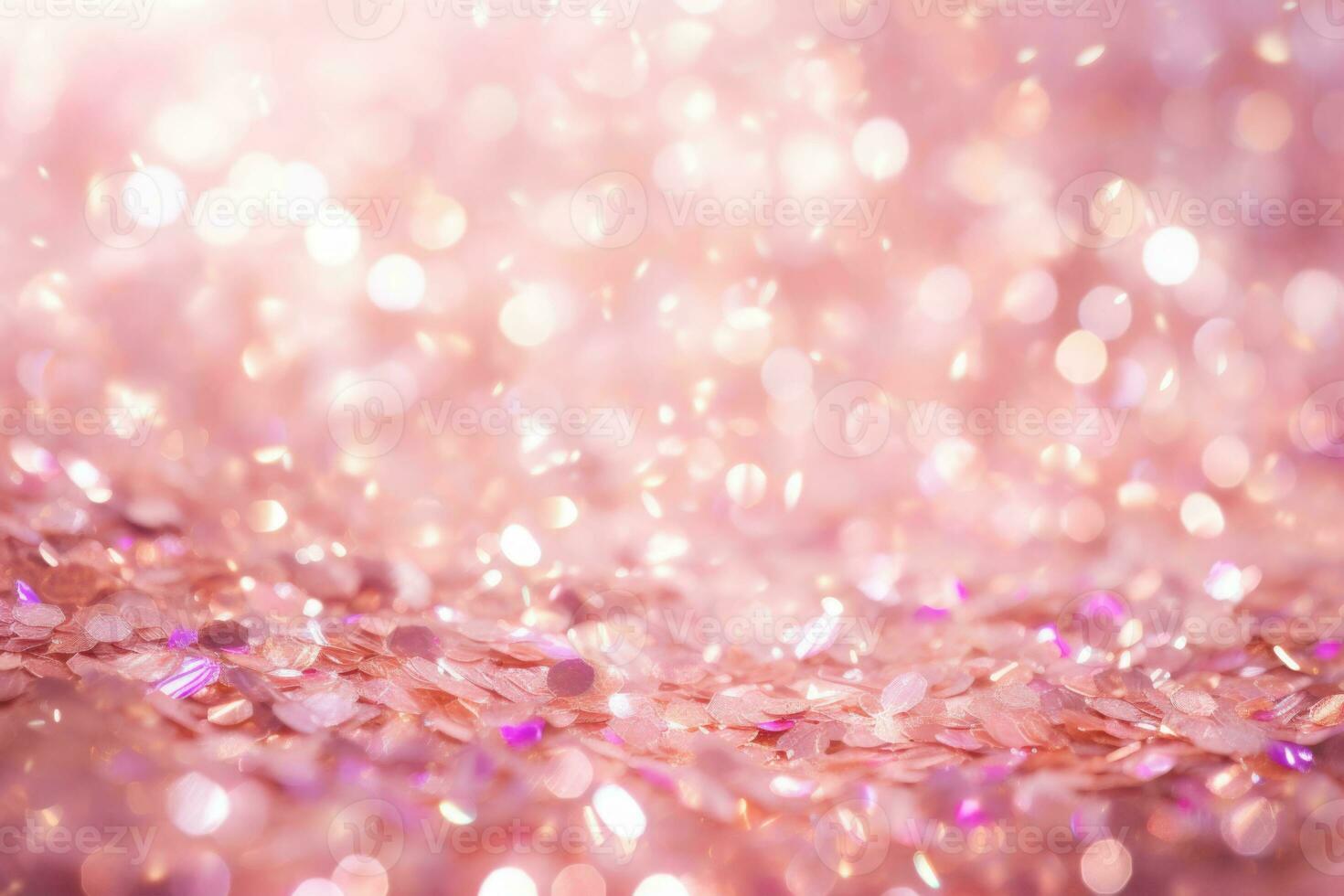 Background of a pink fairy dust light pattern. Glitter and sun rays ...