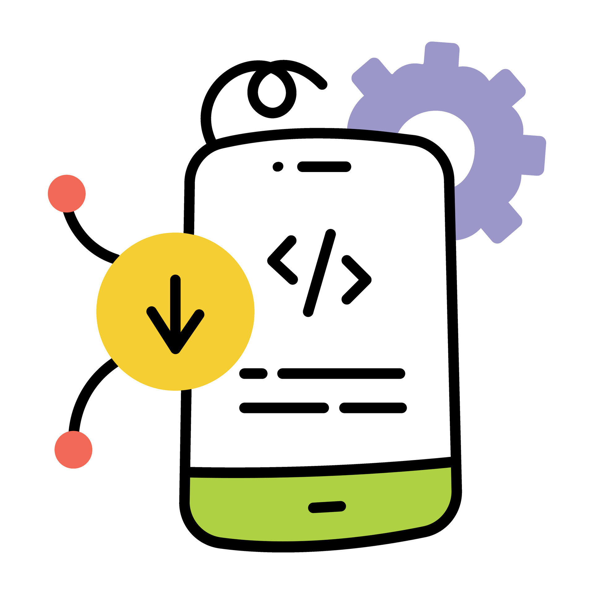 Trendy App Programming 26919453 Vector Art at Vecteezy