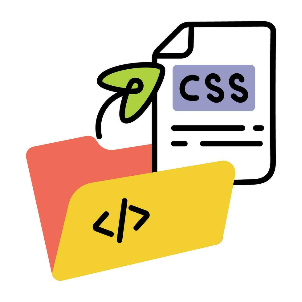 Trendy Programming Folder 26919474 Vector Art At Vecteezy