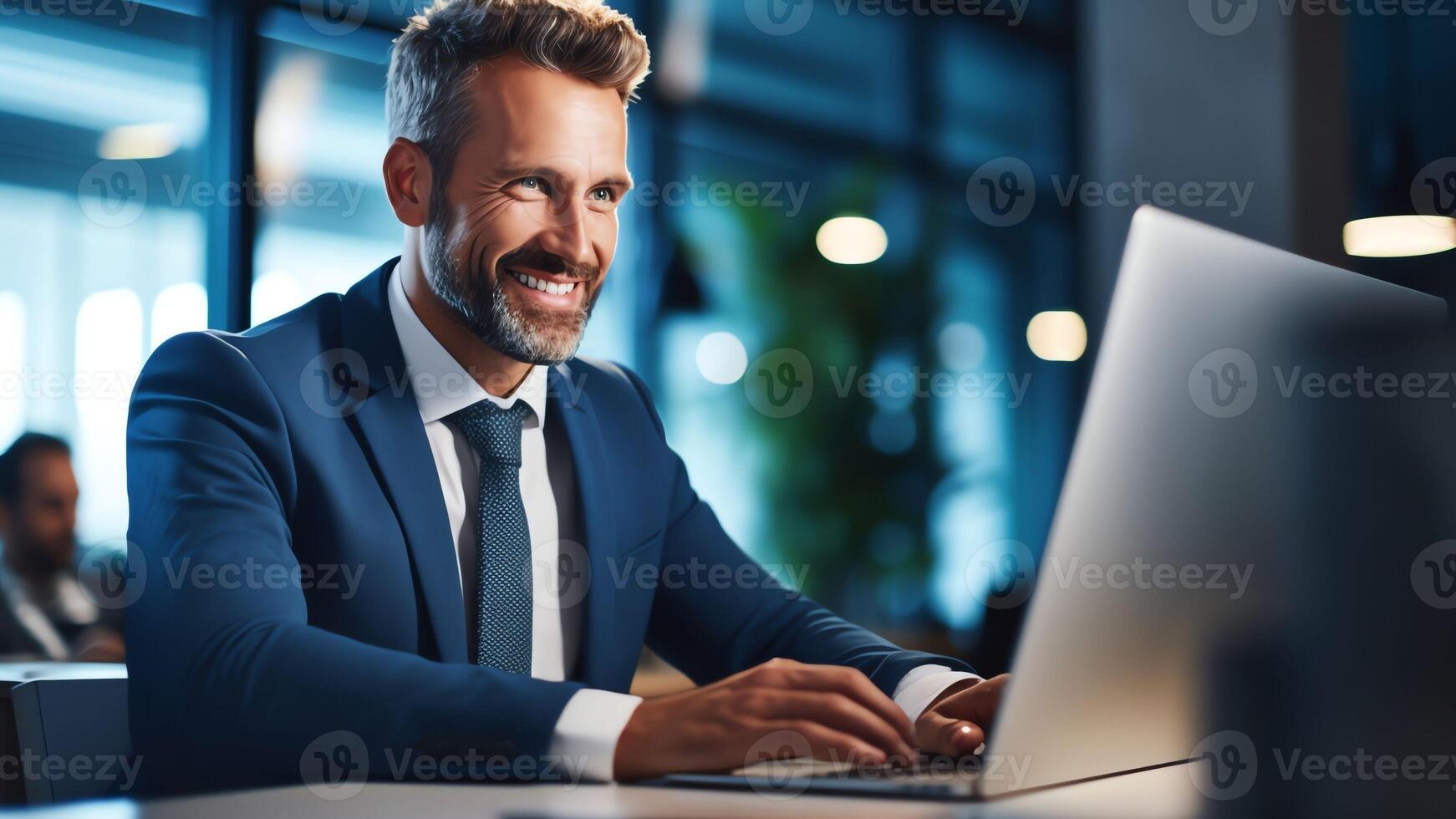 Happy Computer Worker