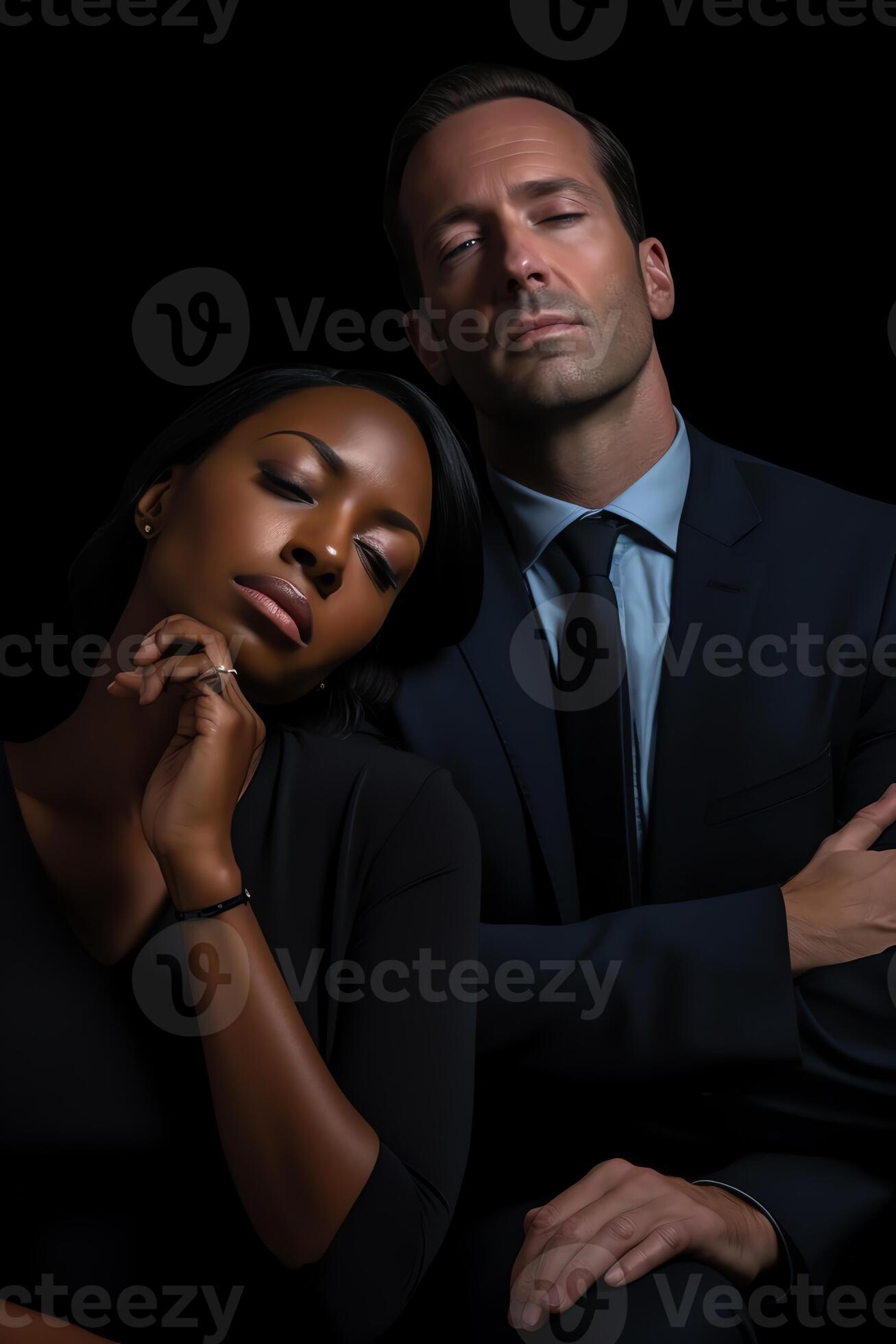 Ai Generative Loving African American Husband Apologizing Comforting