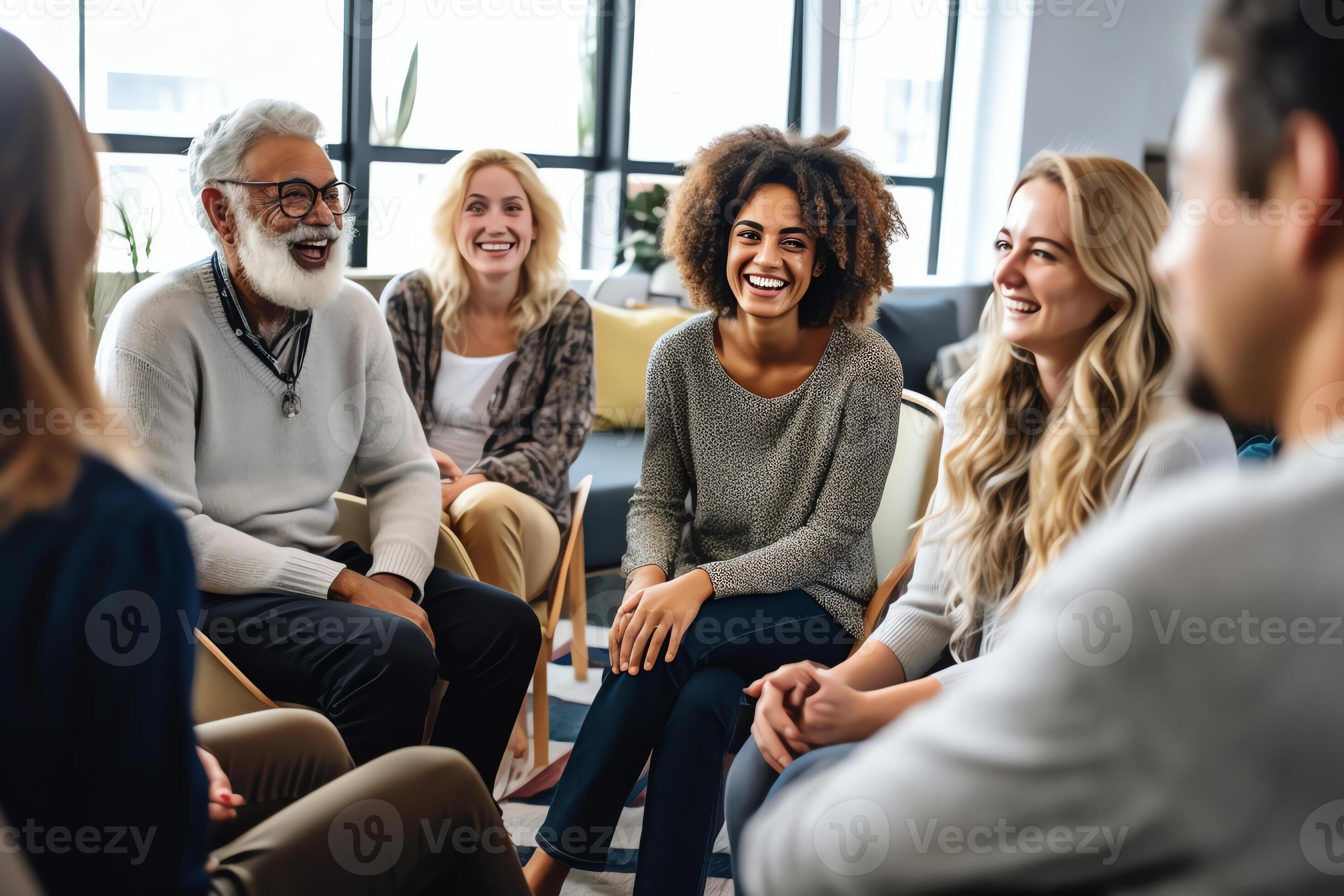 AI Generative Smiling African American psychologist counselling ... AI Generative Smiling African American psychologist counselling ...