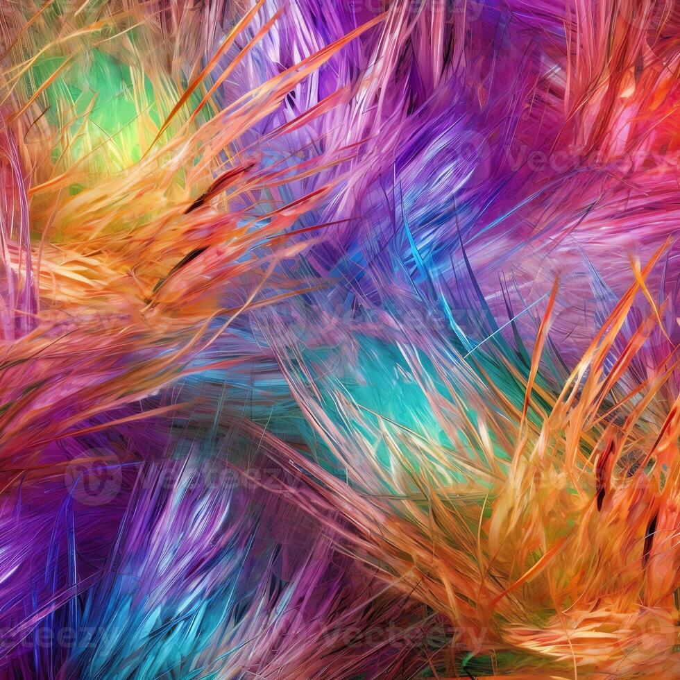 Ai Generative Abstract Background Of Colorful Grass Beautiful Bright Yellow Grass Macro 26937162