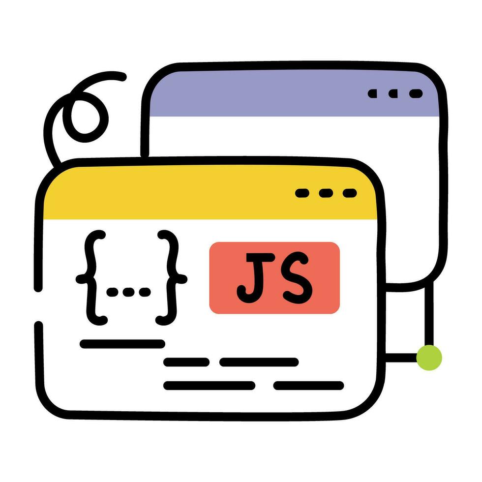 Trendy JS Coding 26938479 Vector Art at Vecteezy