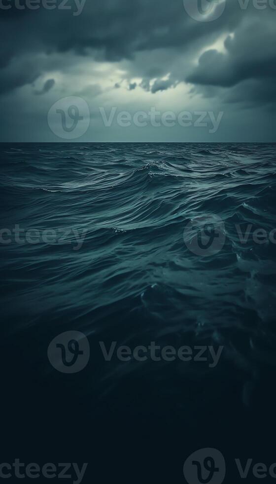 Dark Blue Sea Background