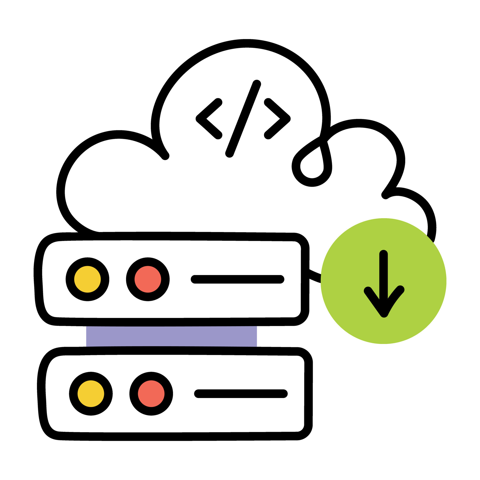 Trendy Server Programming 26956137 Vector Art at Vecteezy