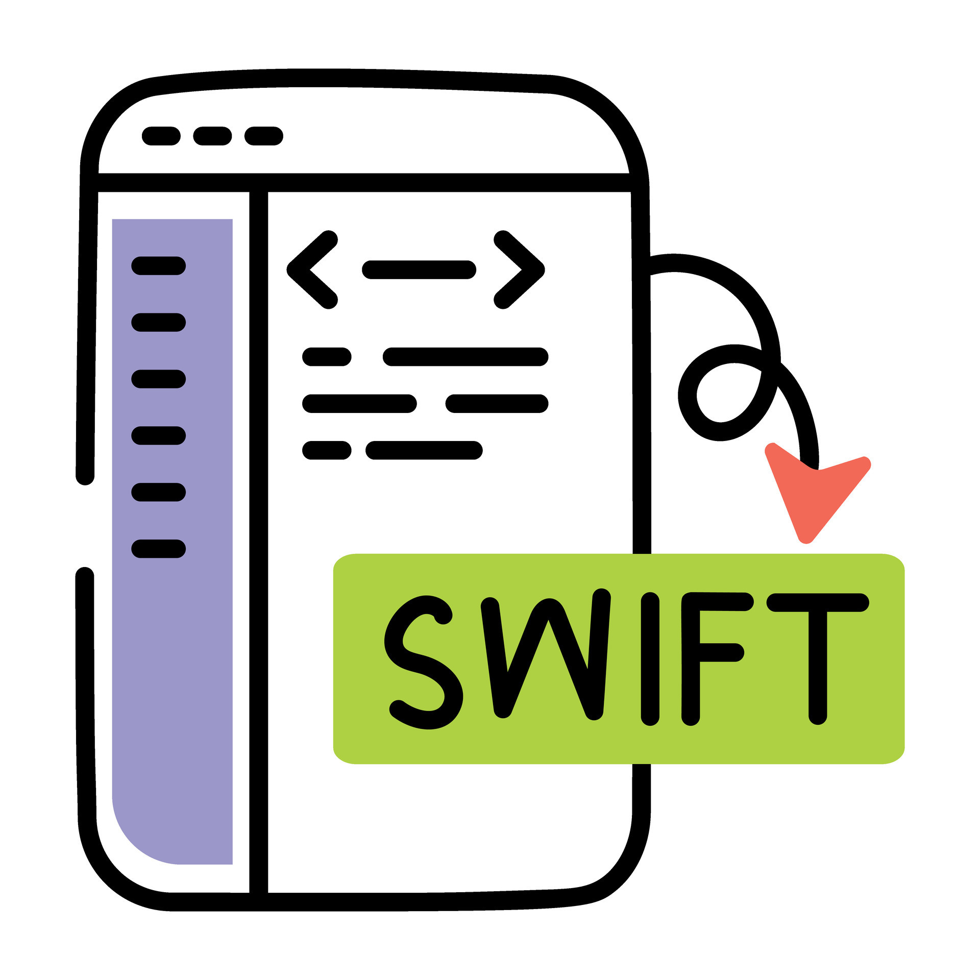 Trendy Swift Language 26956140 Vector Art at Vecteezy Trendy Swift Language 26956140 Vector Art at Vecteezy